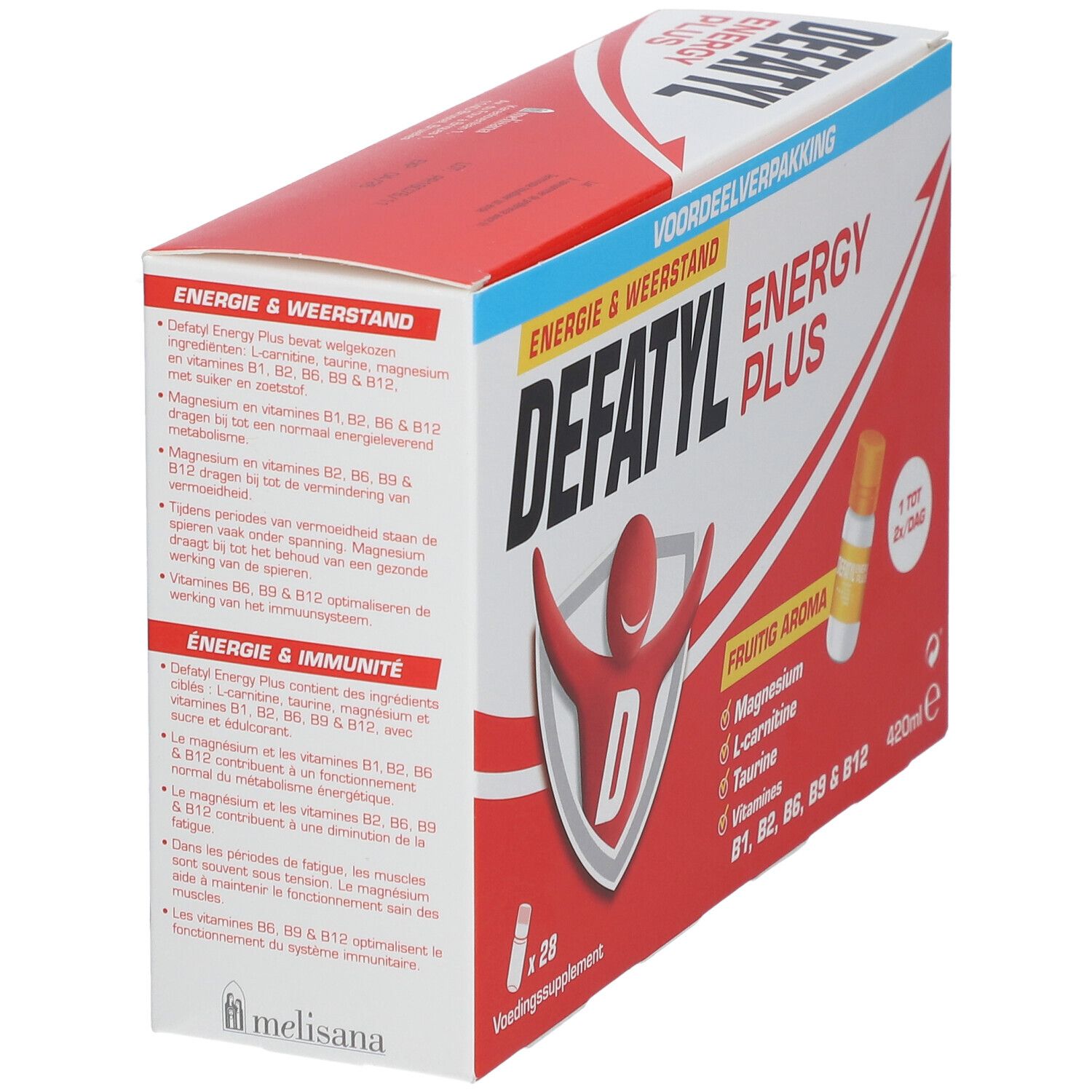 Defatyl Energy Plus Drinkbaar 28x15 ml - Farmaline