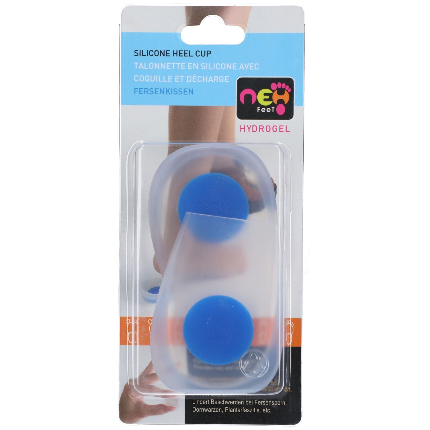 NEH Feet Hielcup Silicoon met Rand - Schokabsorberend Maat 39-42 1 St ...