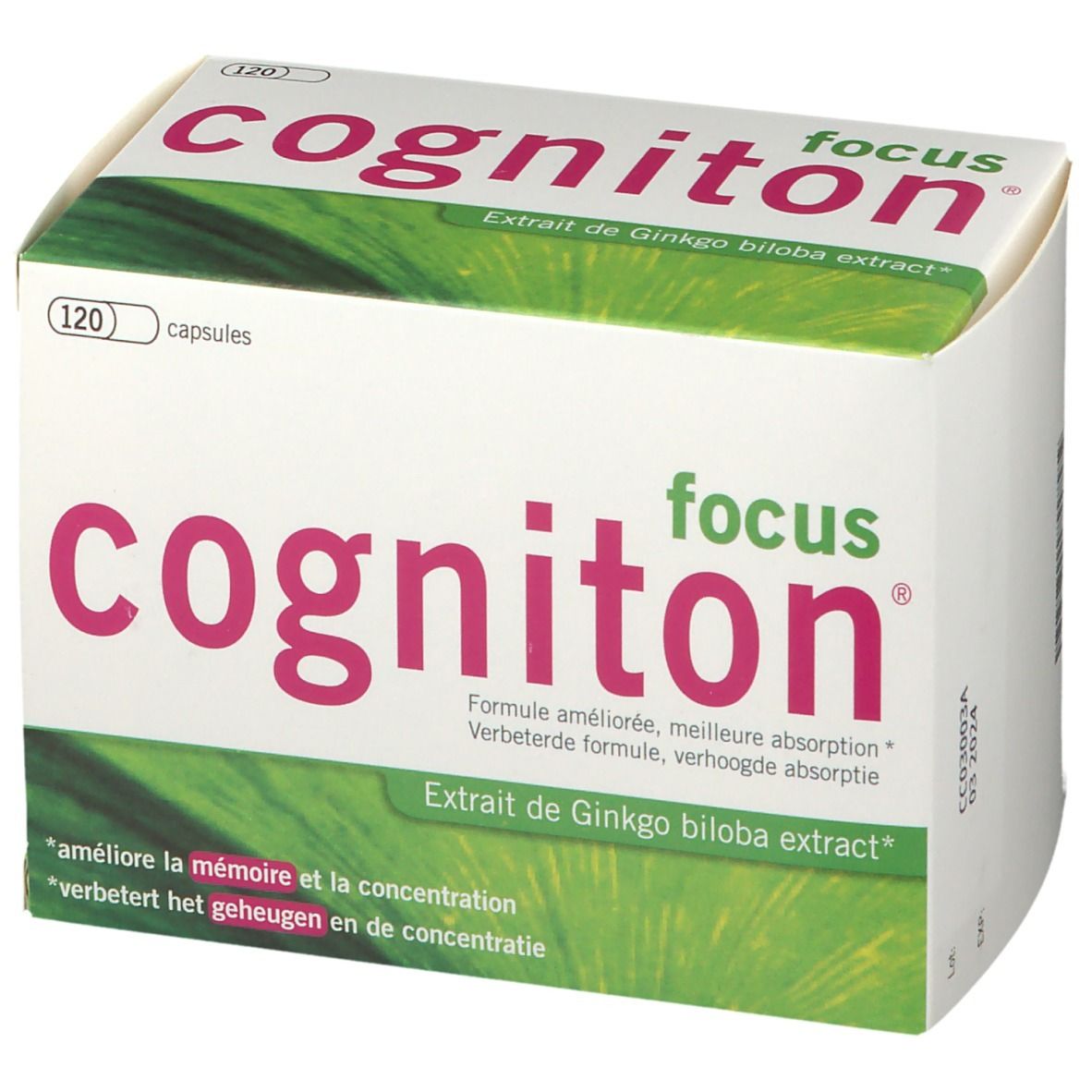 Cogniton Focus Mémoire & Concentration 120 pc(s) - Farmaline