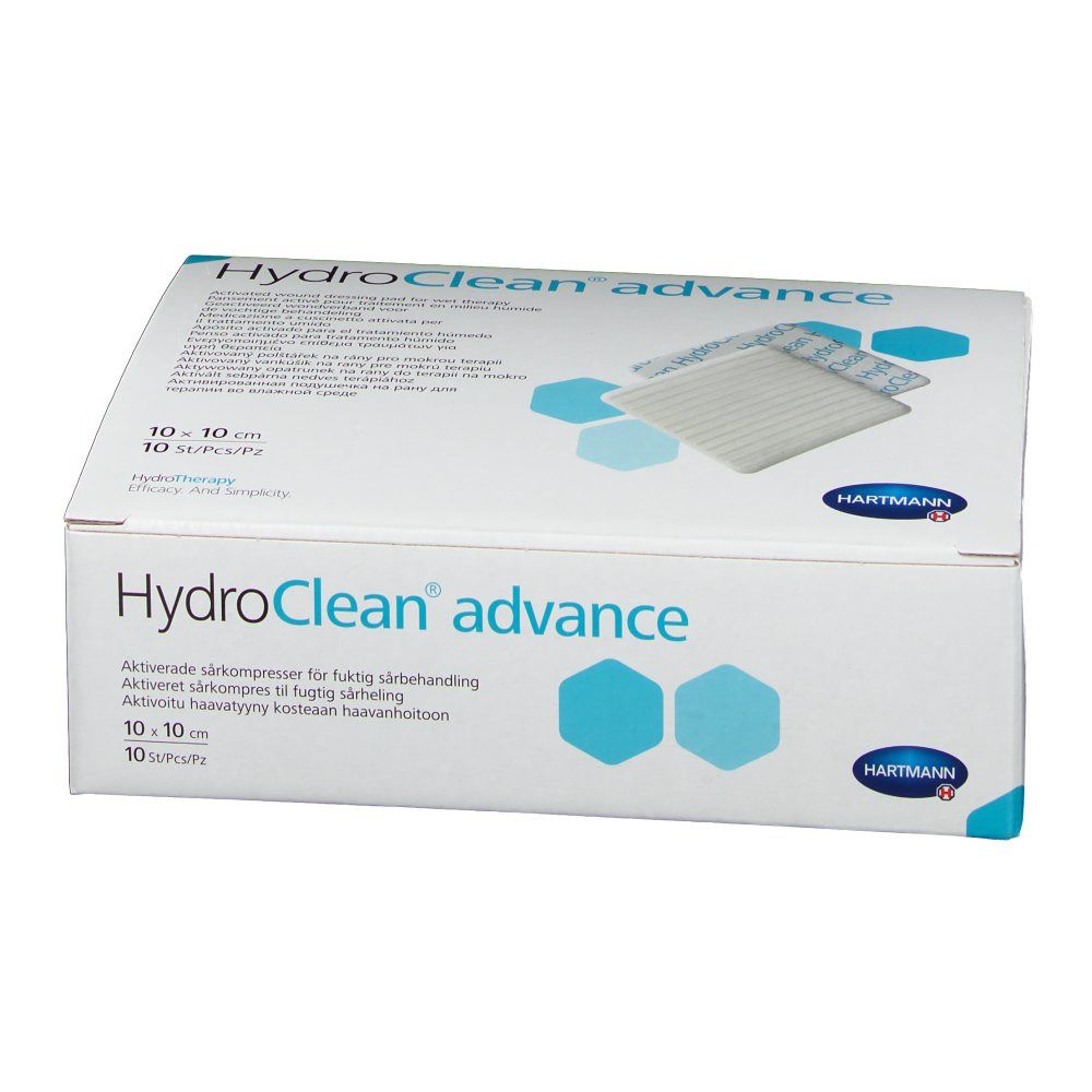 Hartmann Hydroclean Advance 10x10cm 6097722 10 St - Farmaline