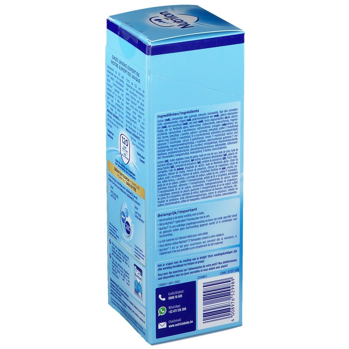Nutrilon 1 Zuigelingenvoeding Poeder 5x23 g - Farmaline