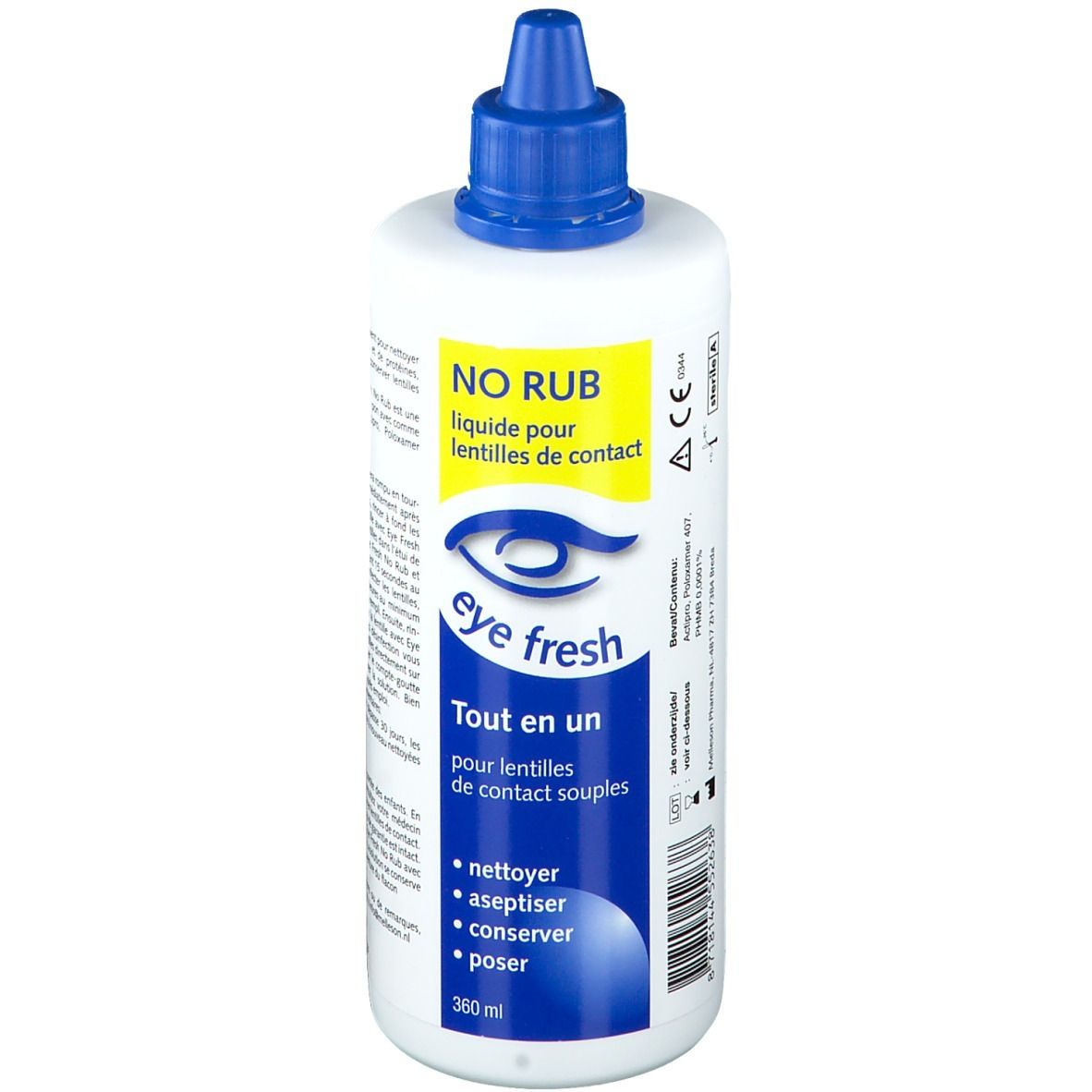 Eye Fresh All-In-1 Vloeistof No Rub voor Zachte Contactlenzen 360 ml ...