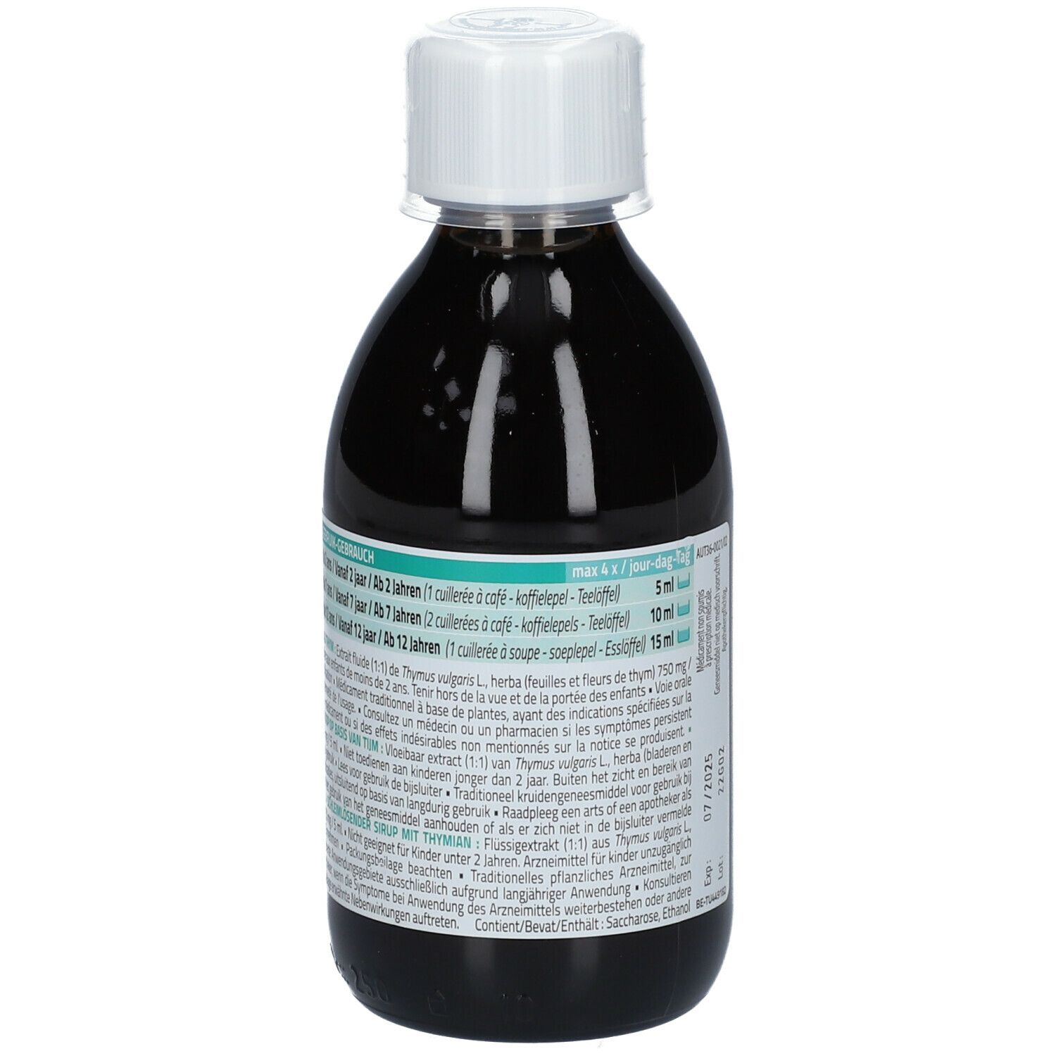 Thymoseptine® Tijmsiroop 250 ml - Farmaline