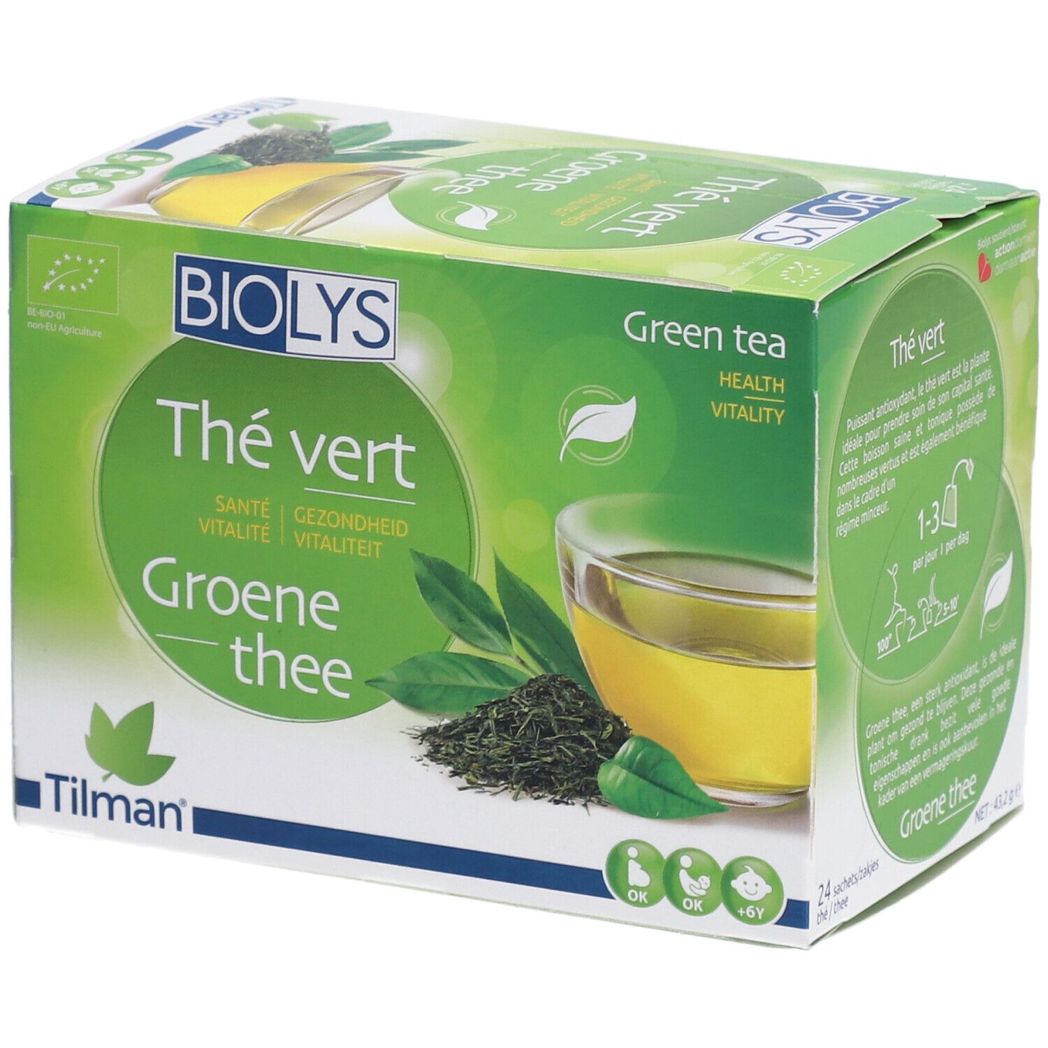 Biolys Groene Thee 24 St - Farmaline