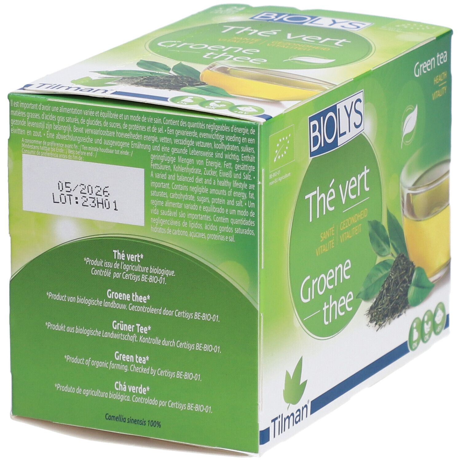 Biolys Groene Thee 24 St - Farmaline