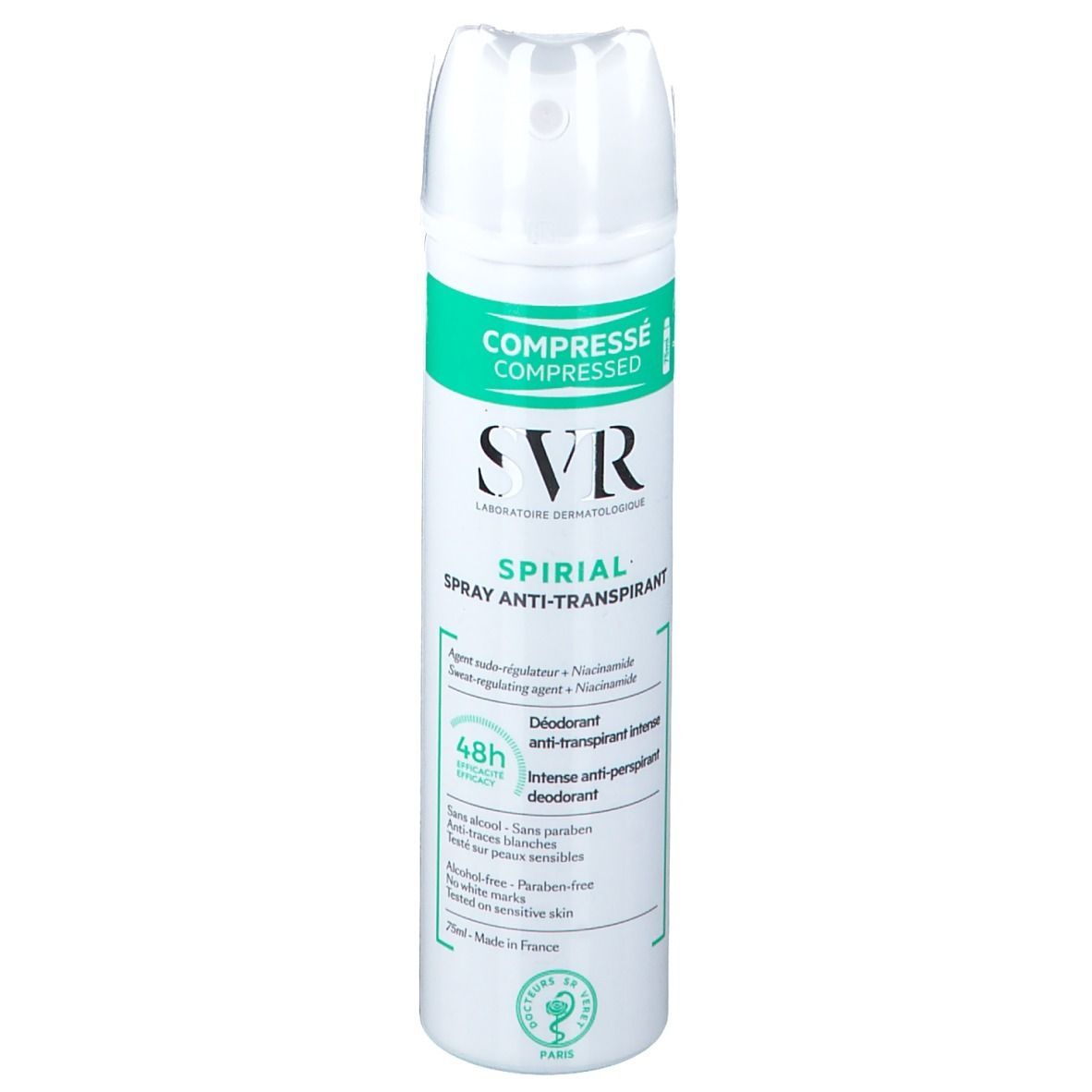 SVR Spirial Spray Anti-Transpirant Intens 48h 75 ml - Farmaline