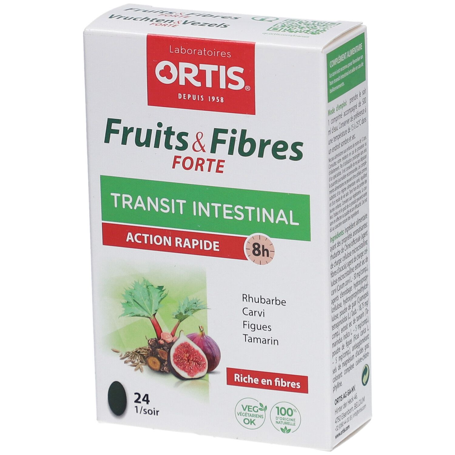 Ortis® Vruchten & Vezels Forte 24 St - Farmaline