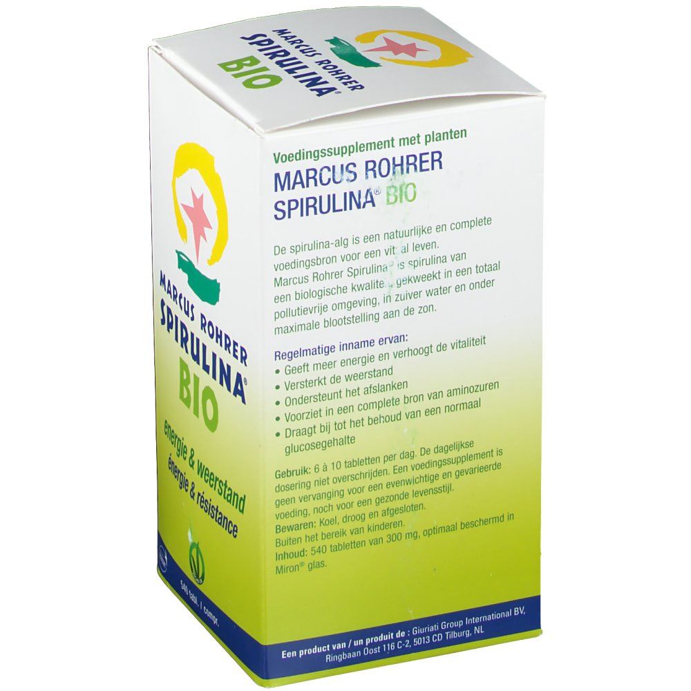 Marcus Rohrer Bio Spirulina 540 St - Farmaline