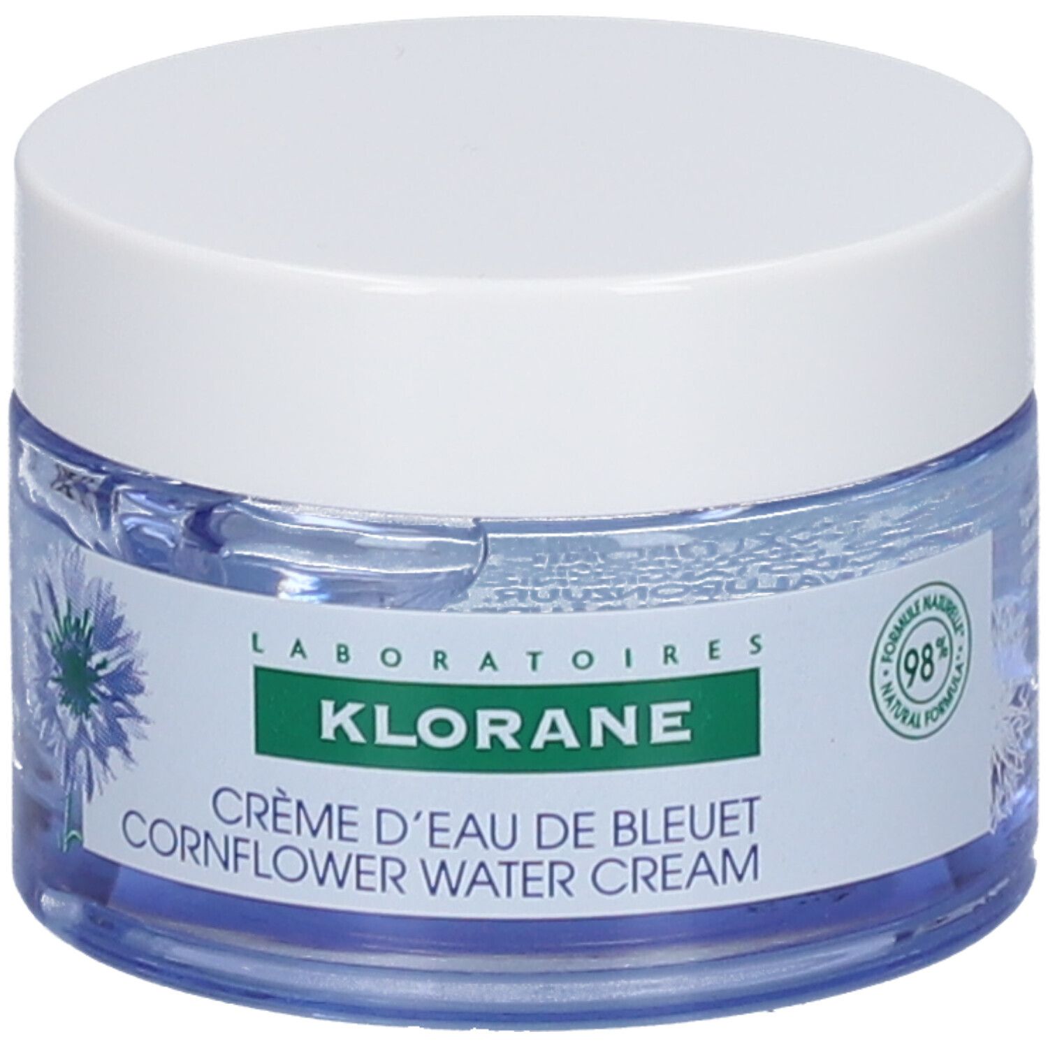 Klorane Cornflower Water Cream with Organic Cornflower & Hyaluronic ...