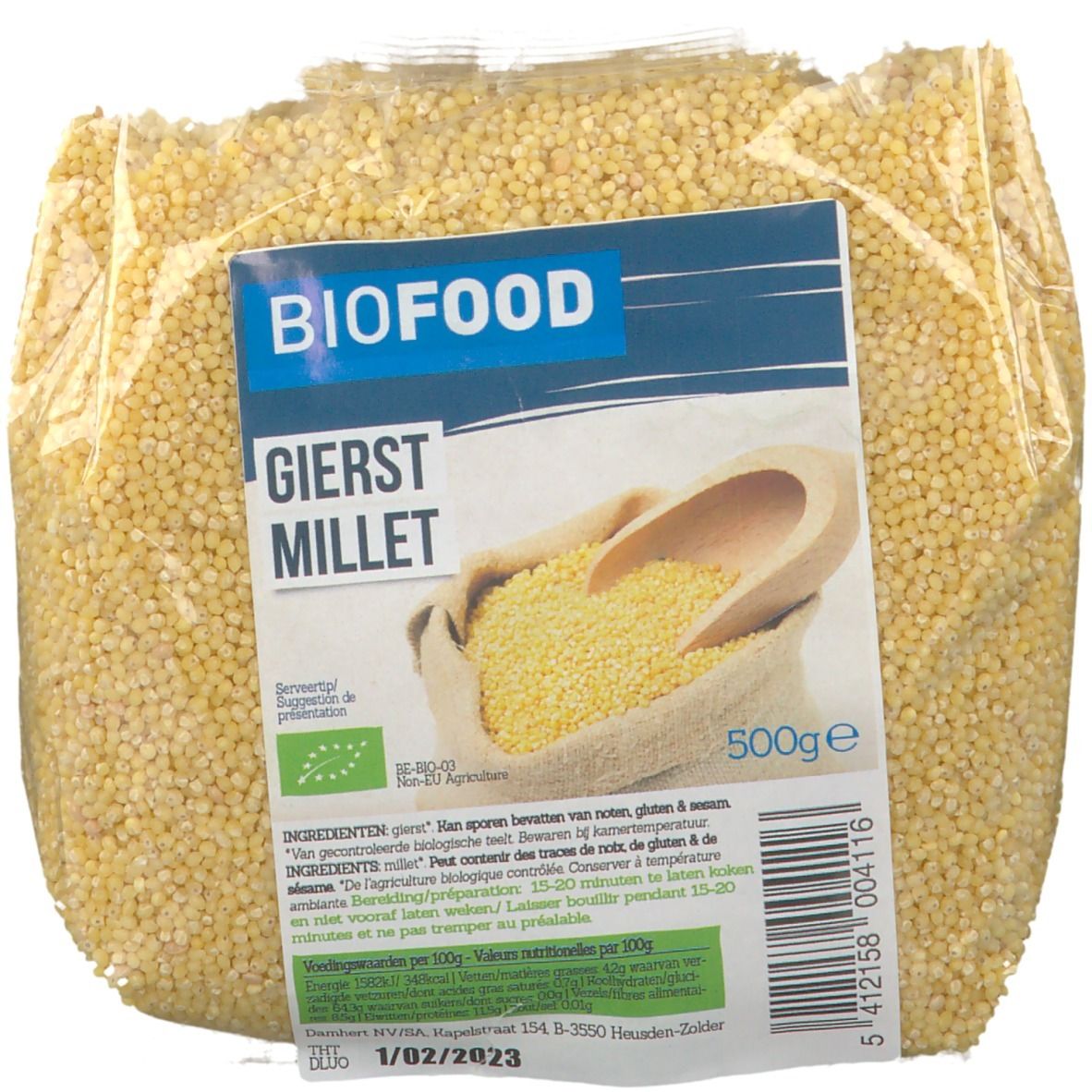 Biofood Millet Bio 500 g - Farmaline