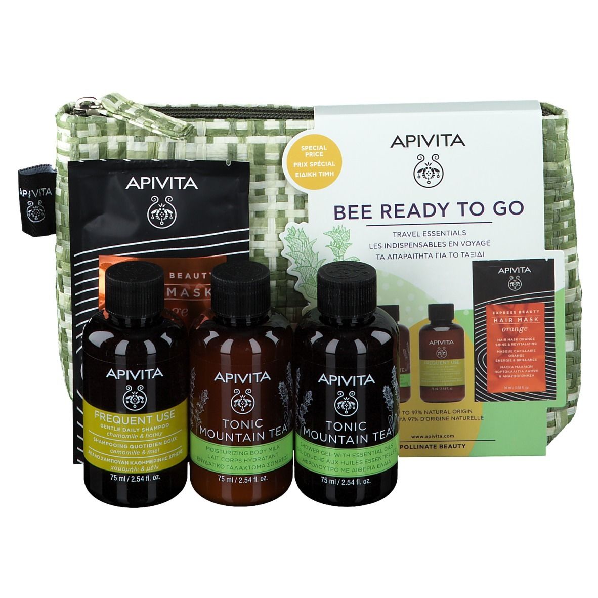 Apivita Bee Ready To Go Gift Set 1 St - Farmaline