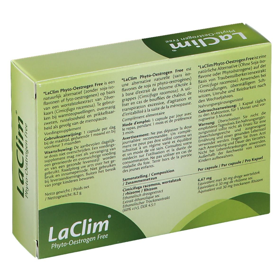 LaClim Phyto-Oestrogen Free 30 St - Farmaline