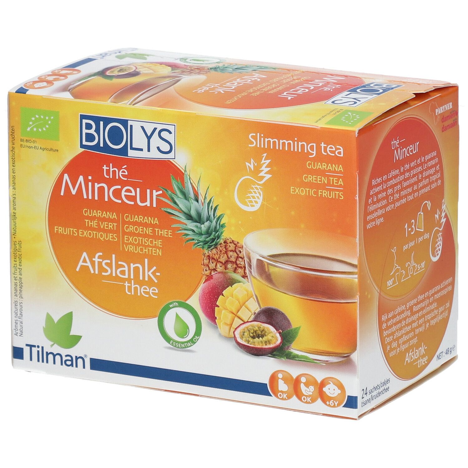 Biolys Groene Thee met Guarana Exotisch 24 St - Farmaline