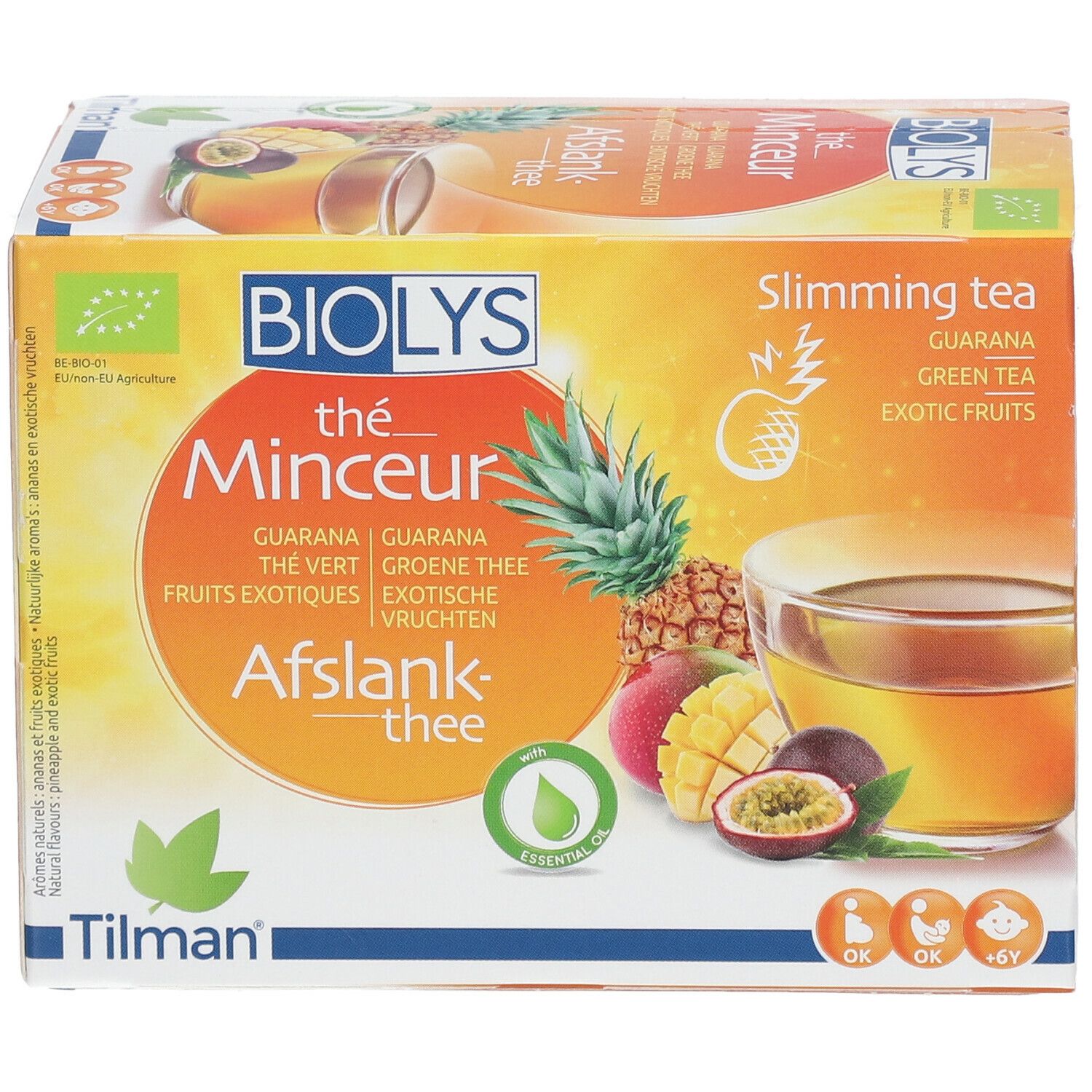 Biolys Groene Thee met Guarana Exotisch 24 St - Farmaline