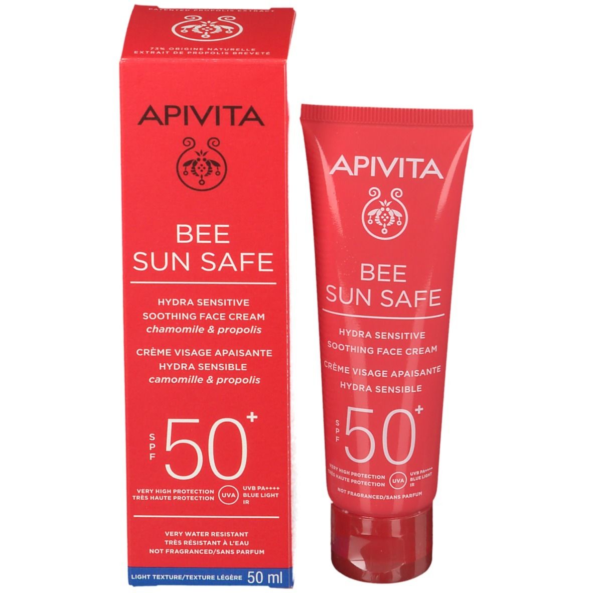 Apivita Bee Sun Safe Hydra Sensitive Soothing Face Cream SPF50+ 50 ml ...