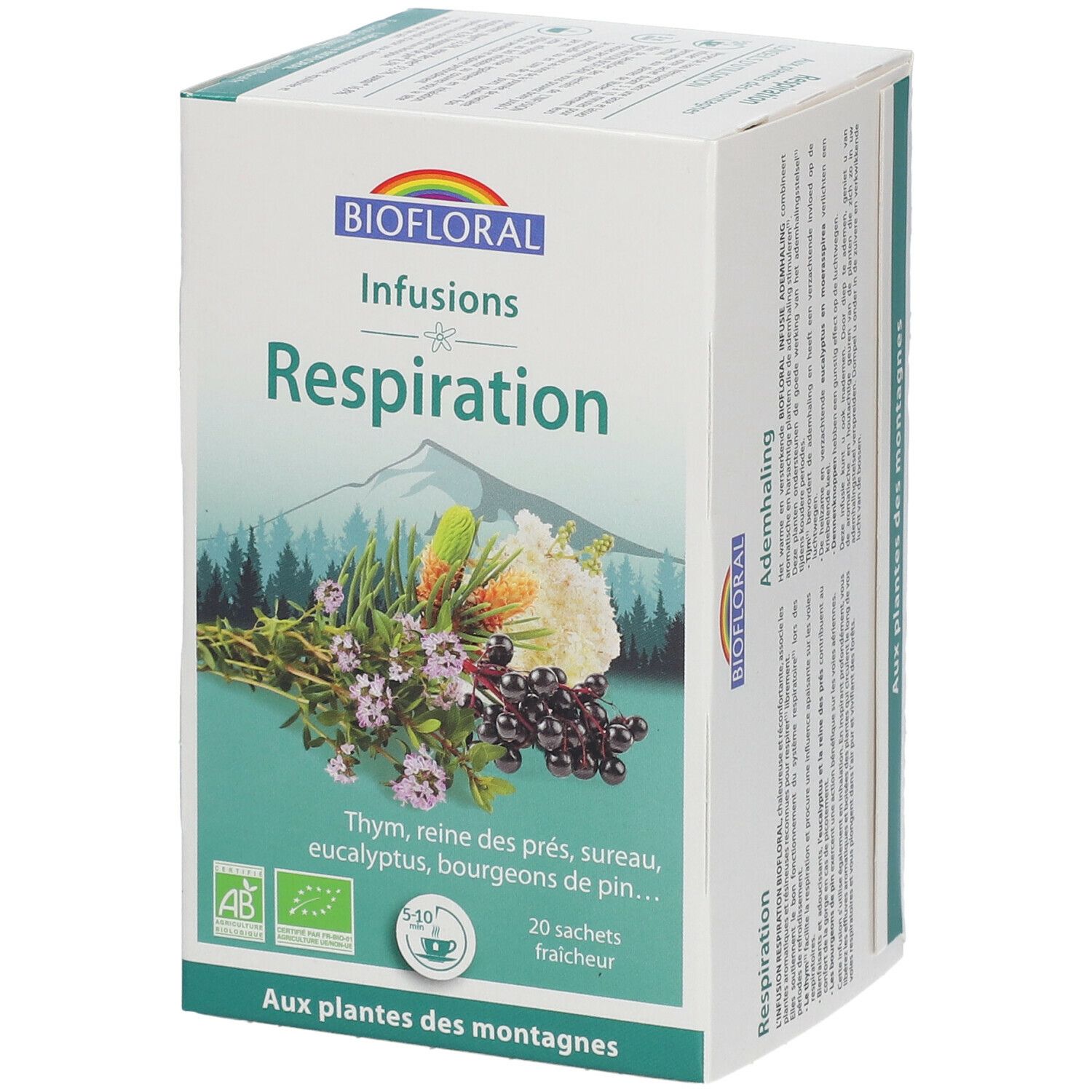 Biofloral Infusion Respiration Bio 20 pc(s) - farmaline.be