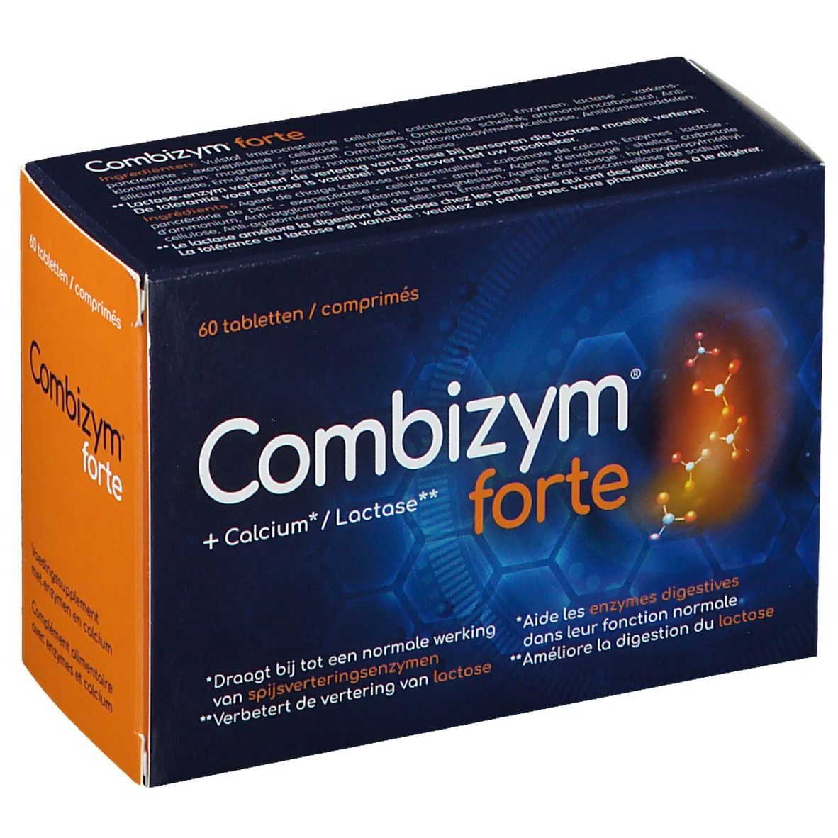 Combizym Forte - Vertering & Lactose-Intolerantie 60 St - Farmaline