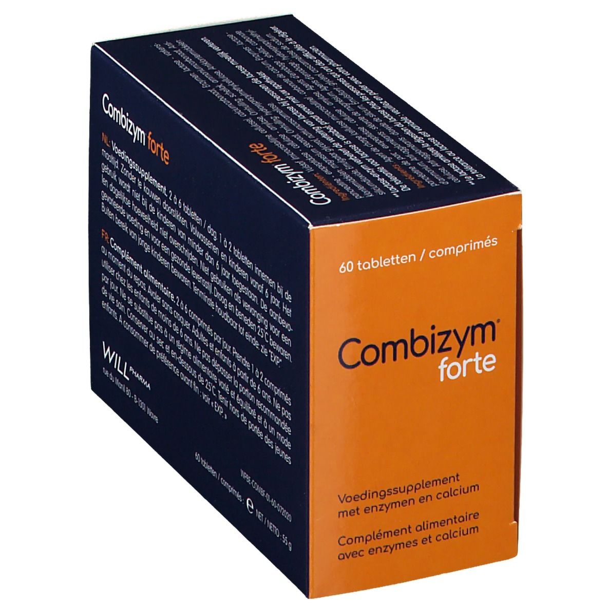Combizym Forte - Vertering & Lactose-Intolerantie 60 St - Farmaline