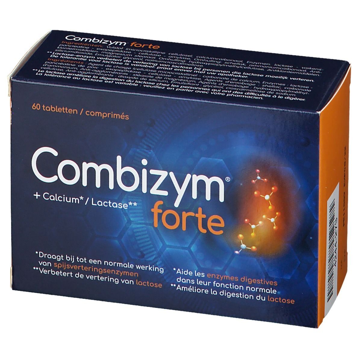 Combizym Forte - Vertering & Lactose-Intolerantie 60 St - Farmaline