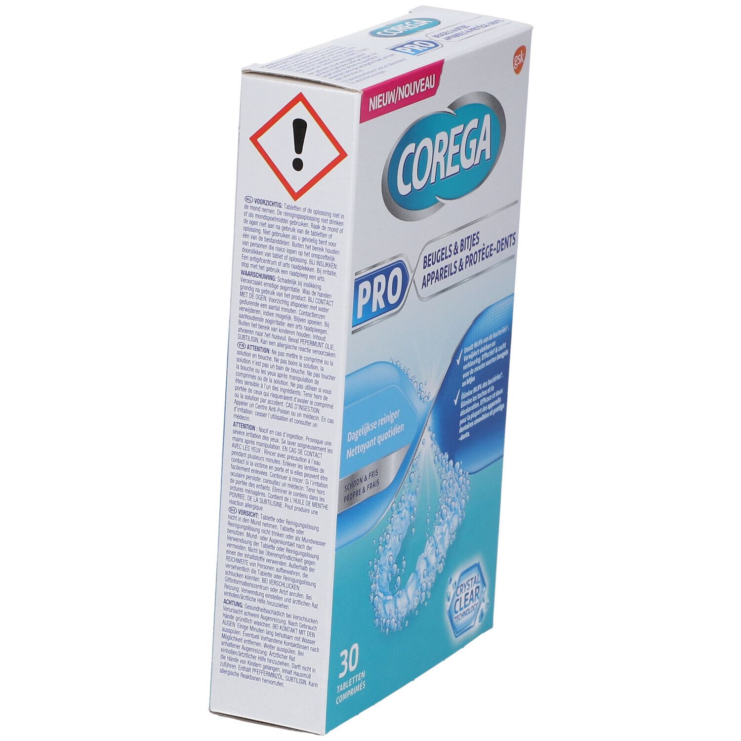 Corega Pro Appareils & Protège-Dents 30 pc(s) - Farmaline