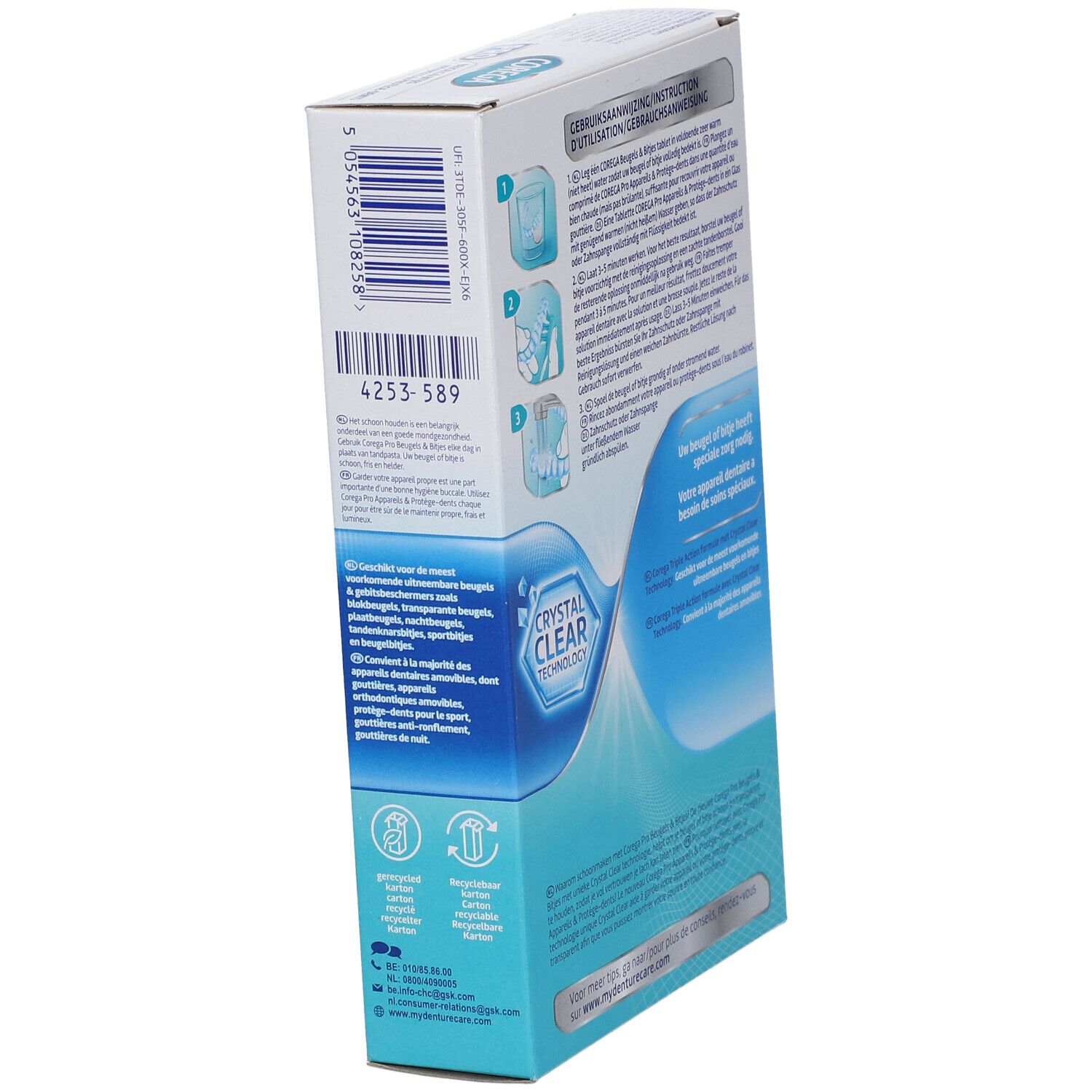 Corega Pro Appareils & Protège-Dents 30 pc(s) - Farmaline