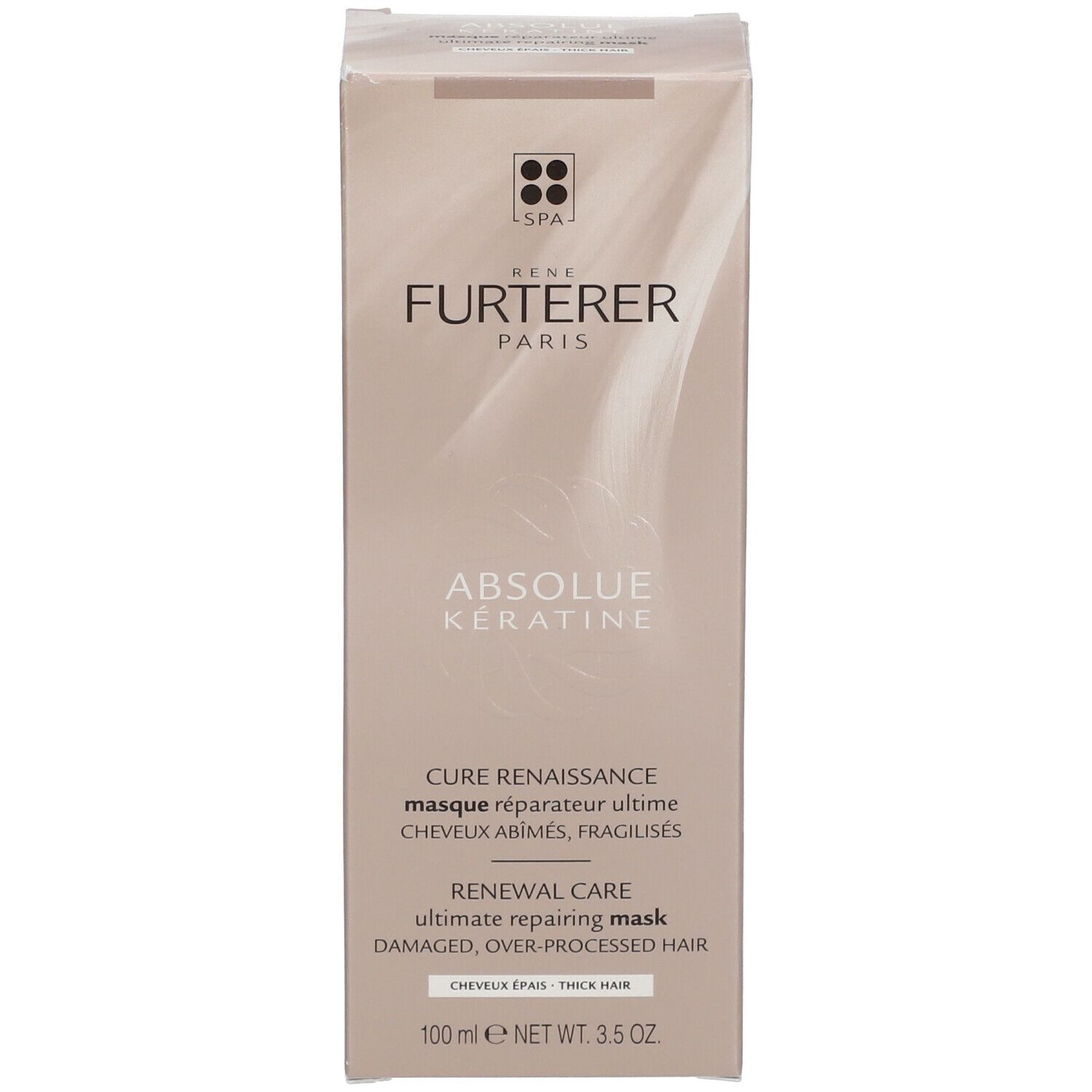 René Furterer Absolue Kératine Ultimate Repairing Mask Thick Hair 100 ...