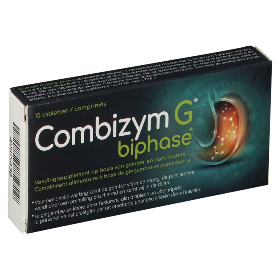 Combizym G Biphase Zware Maag & Vertering 15 St - Farmaline