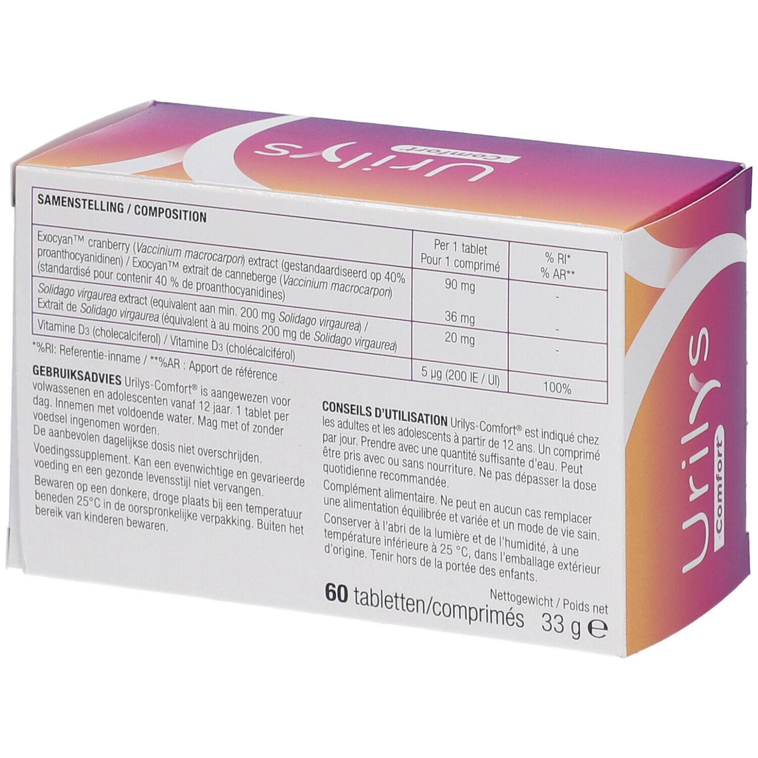 Urilys-Comfort® 60 St - Farmaline