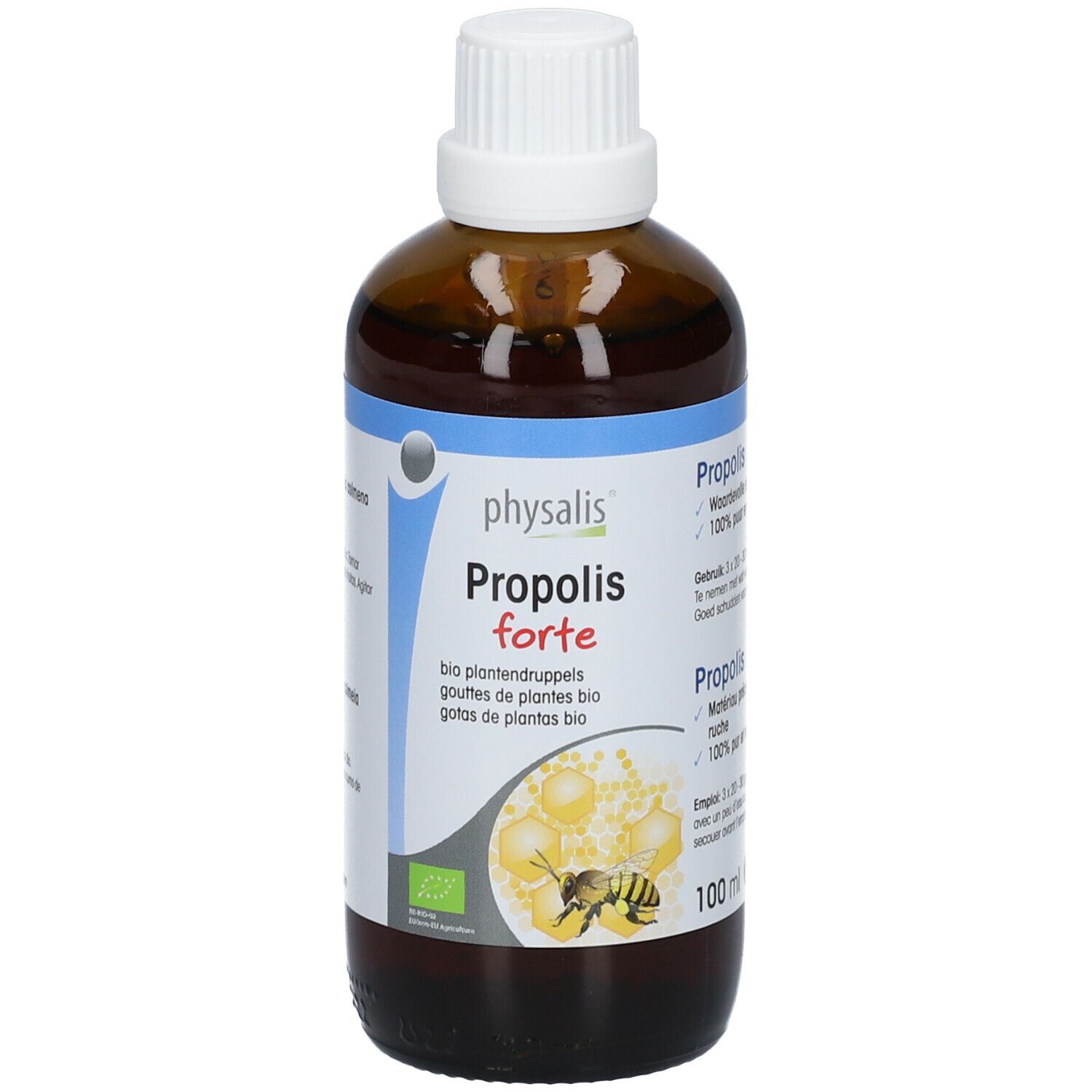 Physalis® Propolis Forte Plantendruppels Bio 100 ml - Farmaline