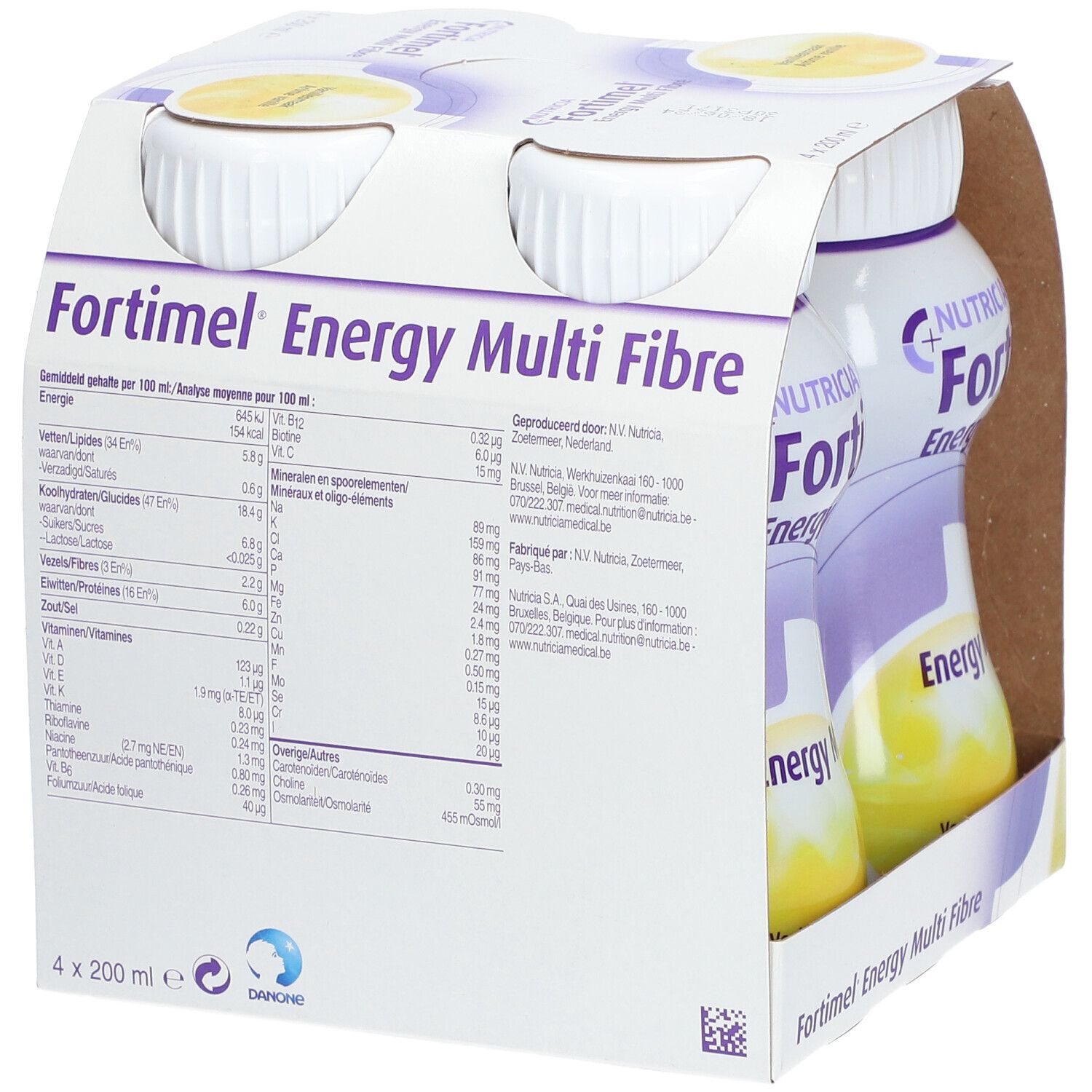 Fortimel Protein Vanille 4x200 ml - Farmaline