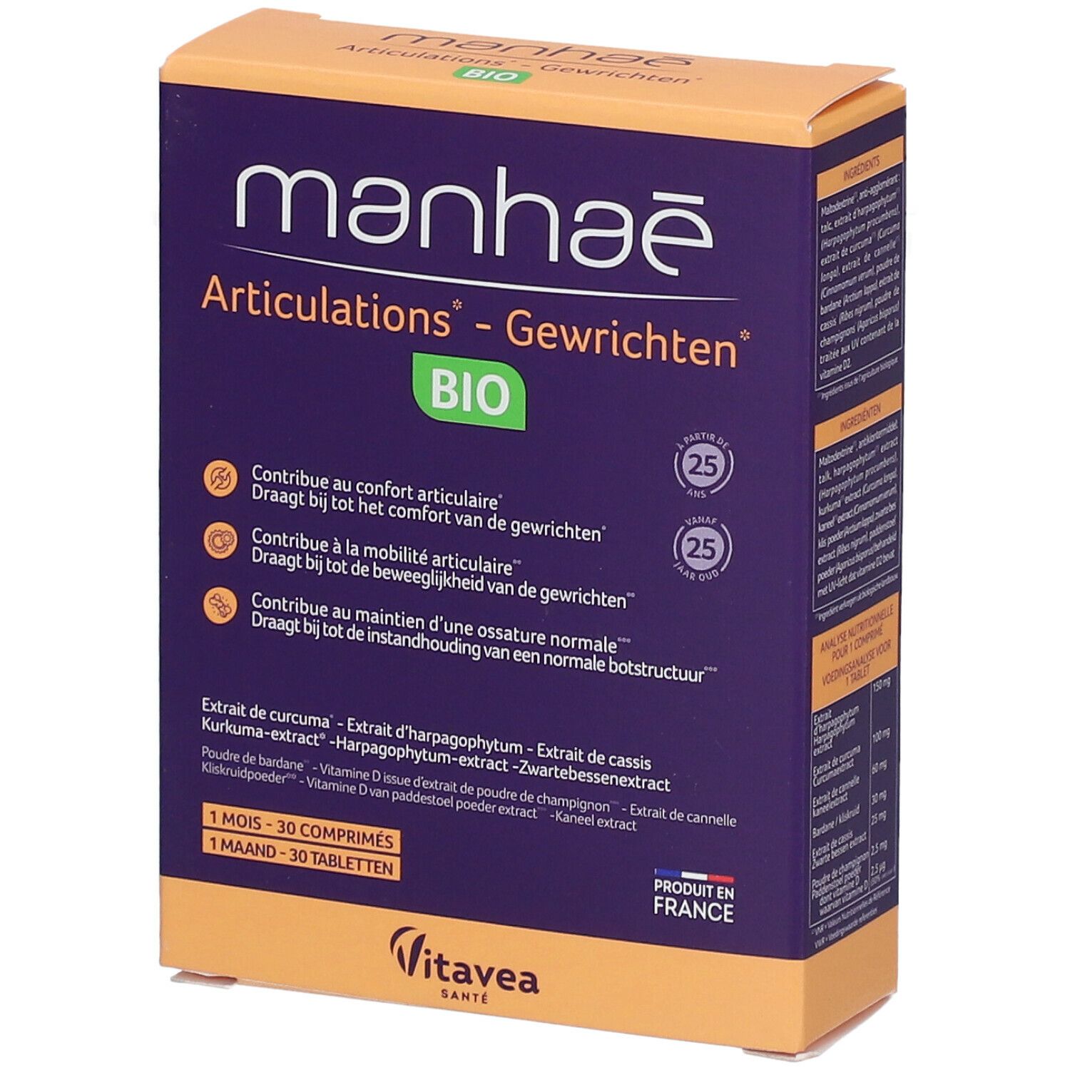 Manhaé Gewrichten Bio 30 St - Farmaline