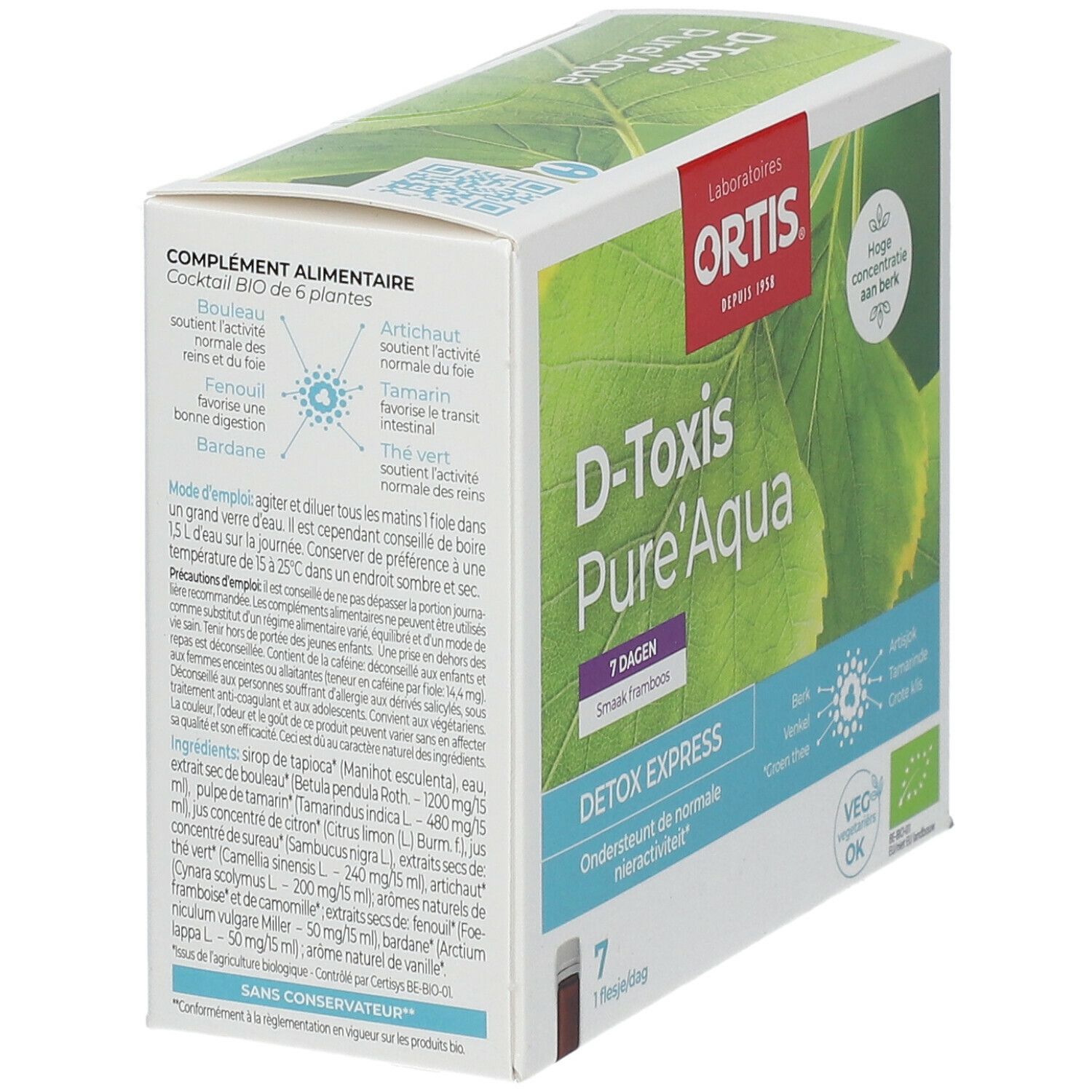Ortis® D-Toxis Pure'Aqua Detox Express 250 ml - Farmaline