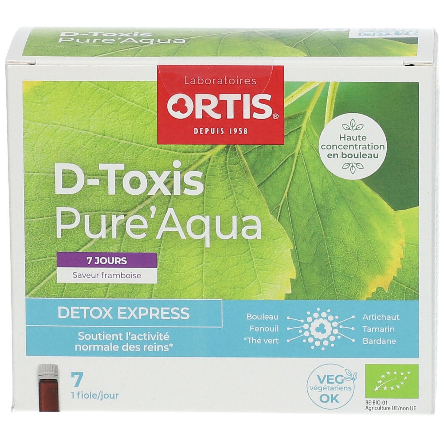 Ortis® D-Toxis Pure'Aqua Detox Express 250 ml - farmaline.be