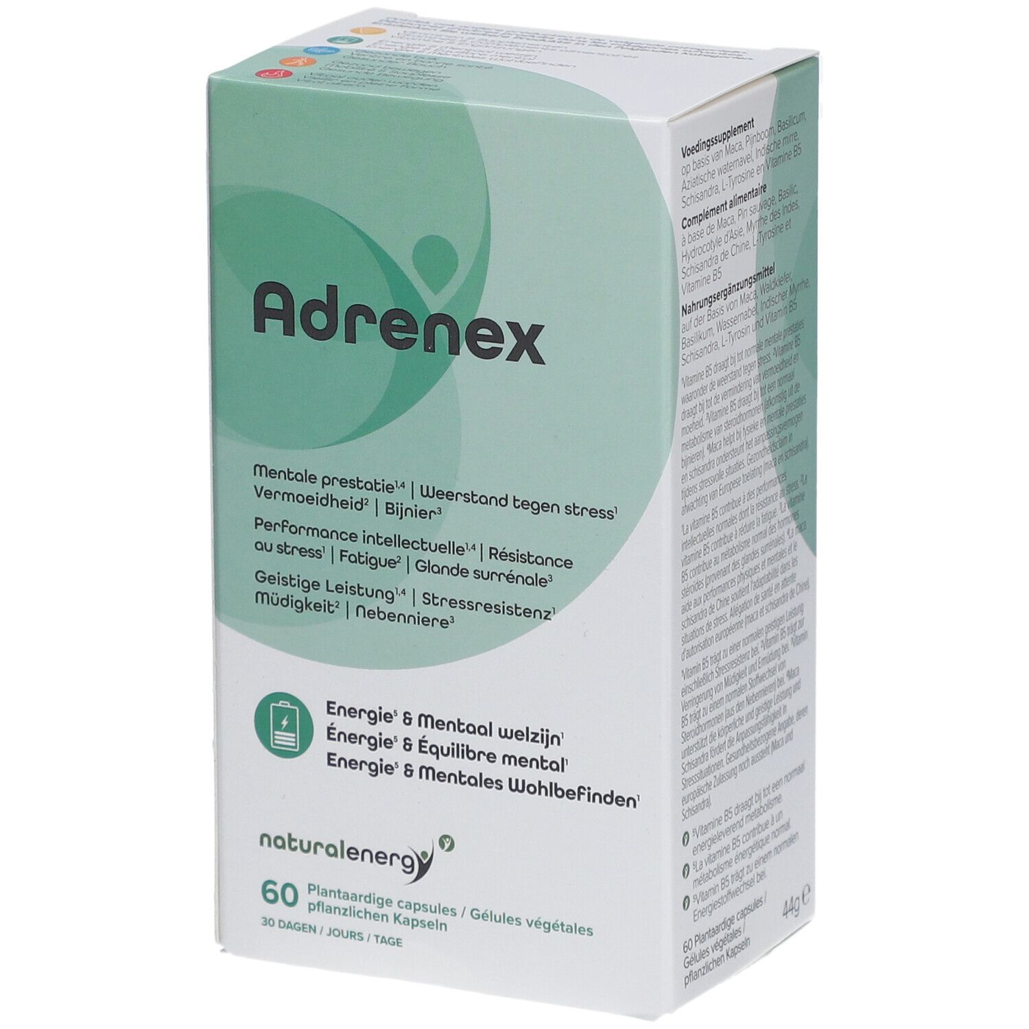 Natural Energy Adrenex 60 St - Farmaline