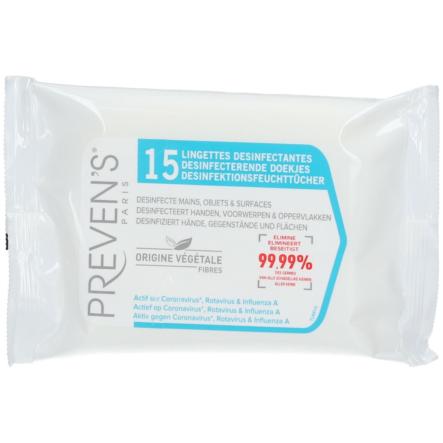 Preven's Desinfecterende Doekjes 15 St - Farmaline