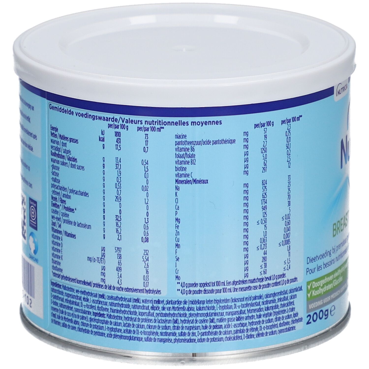 Nutricia Nutrilon® Breast Milk Fortifier 200 g - farmaline.be