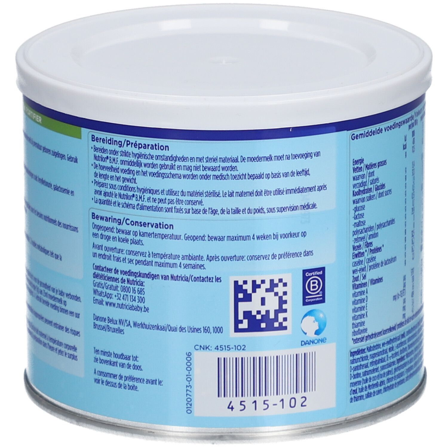 Nutricia Nutrilon® Breast Milk Fortifier 200 g - farmaline.be