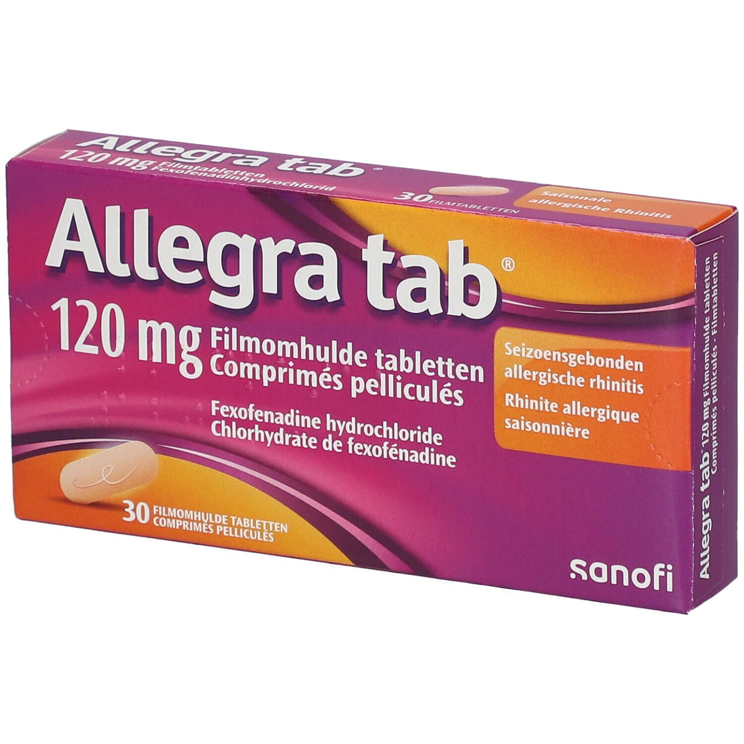 Allegra tab® 120mg 30 St - Farmaline