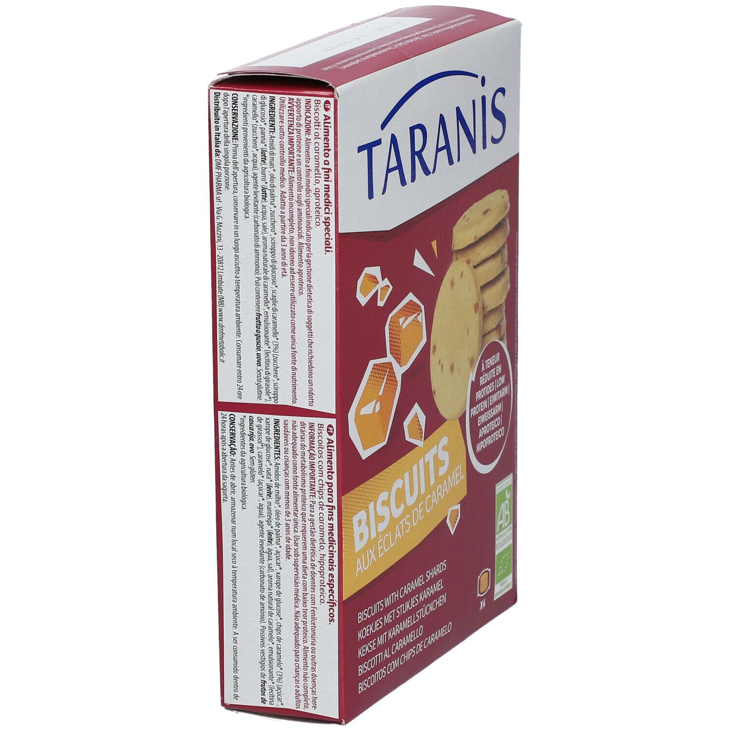 Taranis Biscuits met Stukjes Karamel Bio 120 g - Farmaline