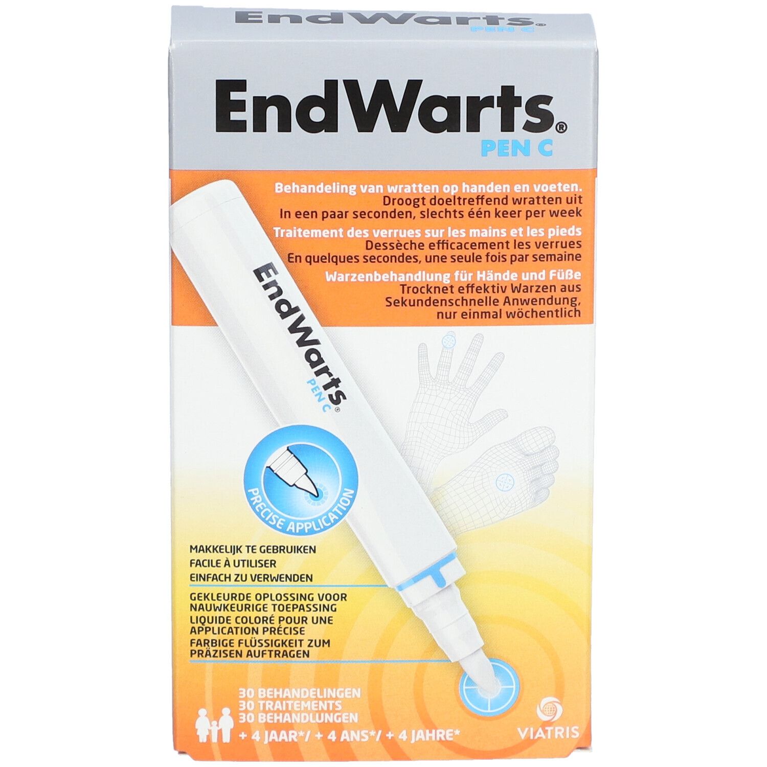 EndWarts® Pen C Behandeling van Wratten op Handen en Voeten 3 ml ...