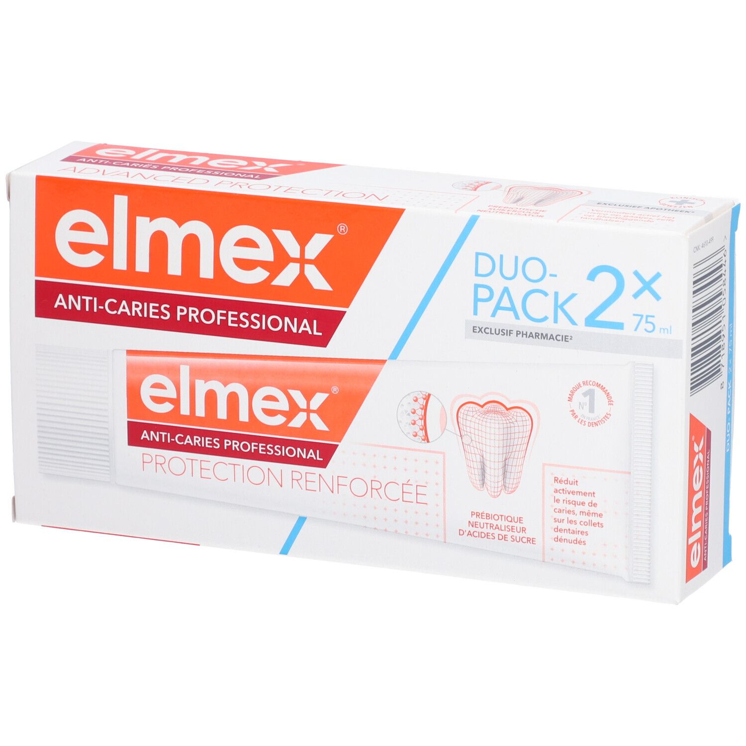 elmex Anti-Caries Professional Tandpasta DUO 2x75 ml - Farmaline