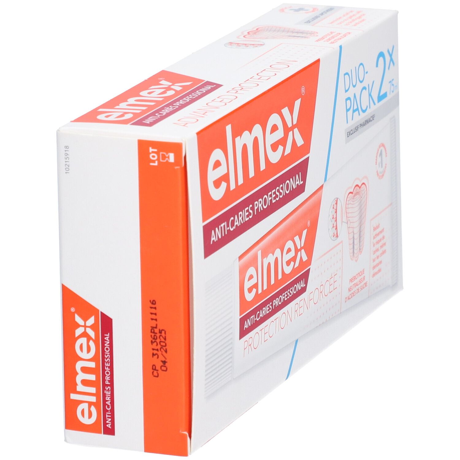 elmex Anti-Caries Professional Tandpasta DUO 2x75 ml - Farmaline