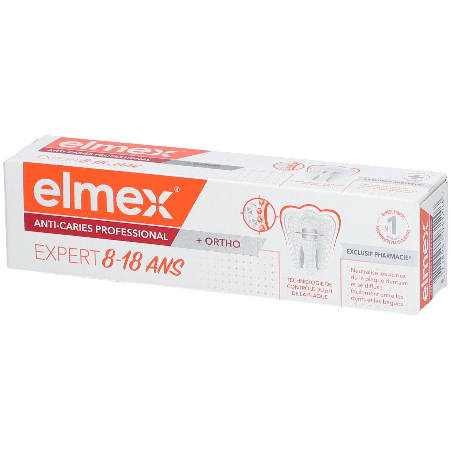 elmex® Anti-Caries Professional Orthodontie Dentifrice 75 ml - Farmaline