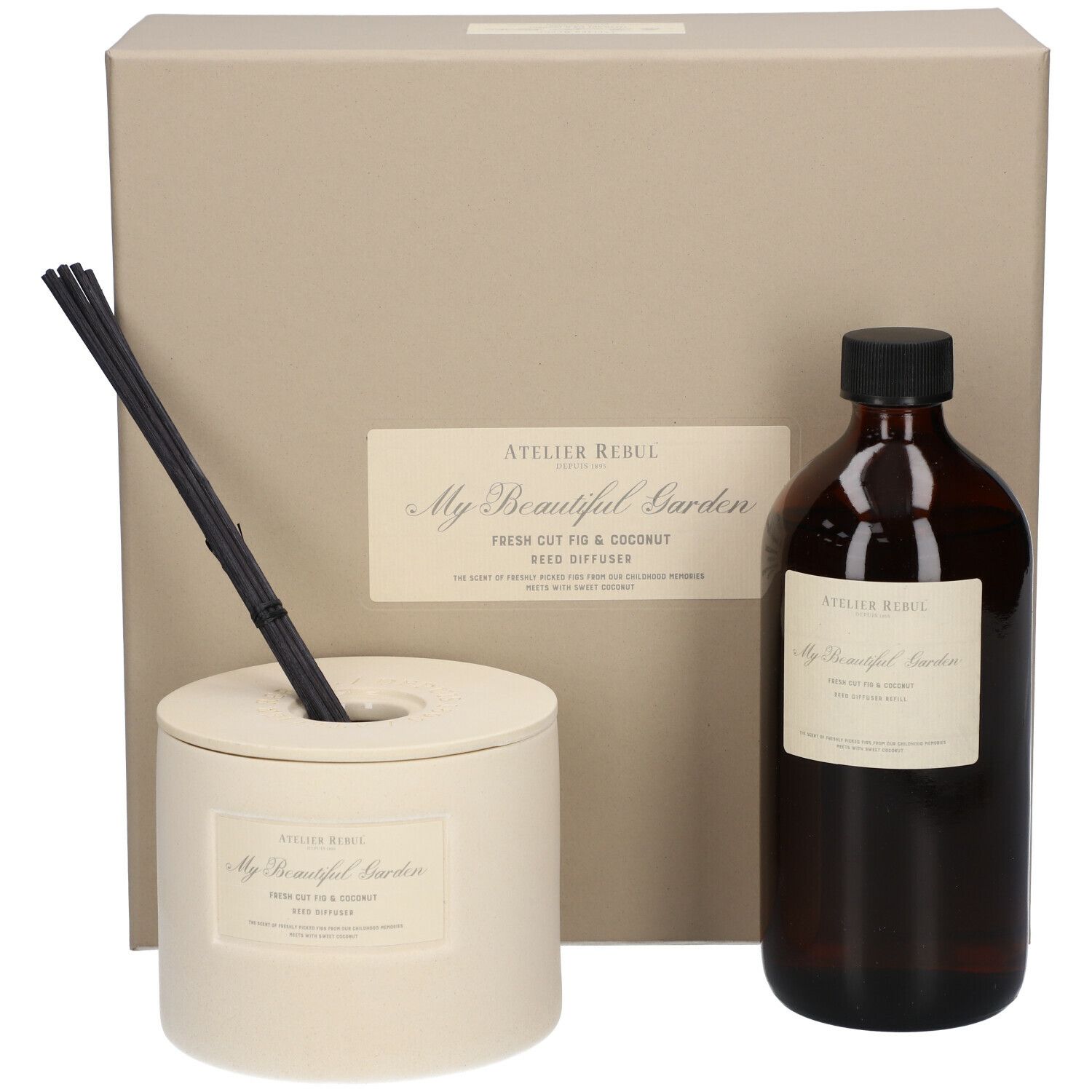 Atelier Rebul Fresh Cut Fig & Coconut Reed Diffuser 450 ml - Farmaline