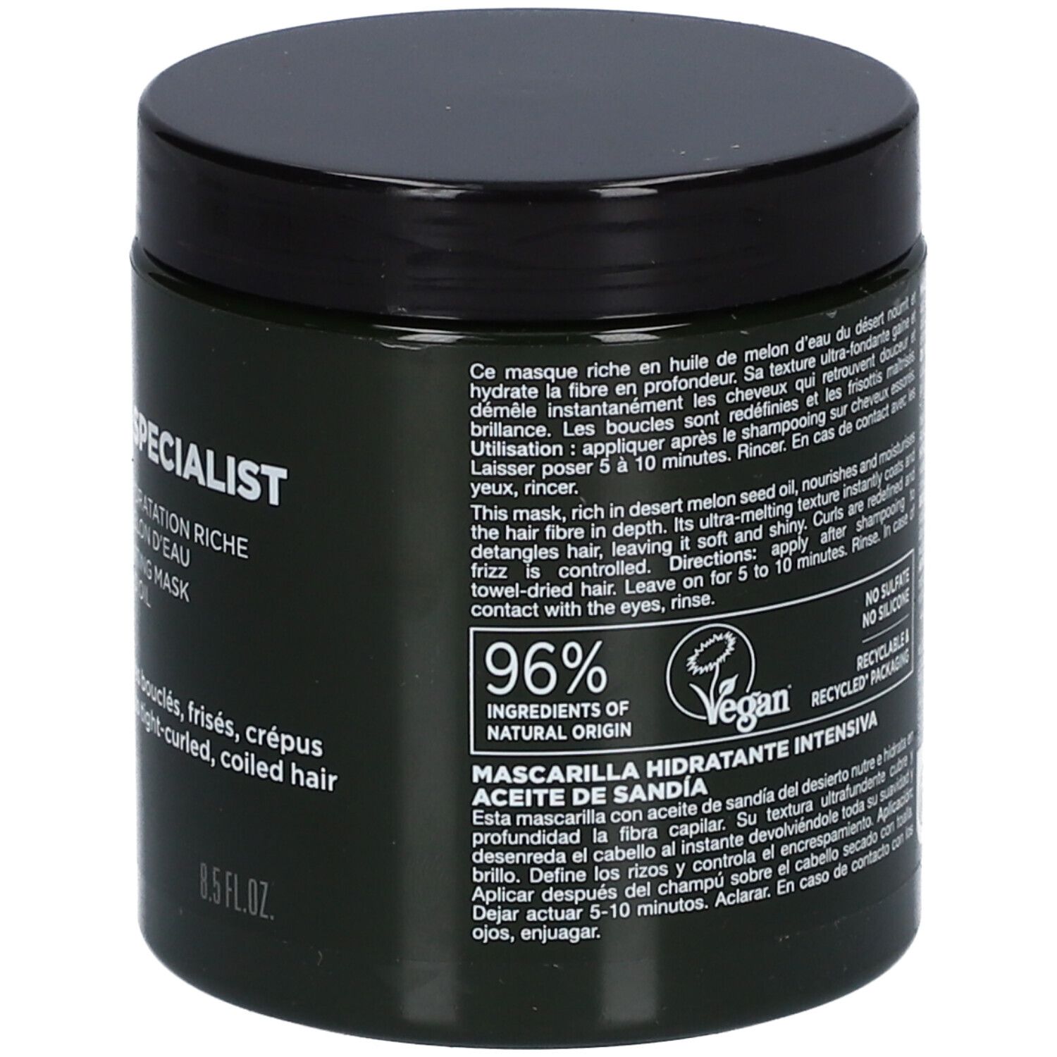 Lazartigue Curl Specialist Rich Hydrating Mask Melon Seed Oil 250 ml ...