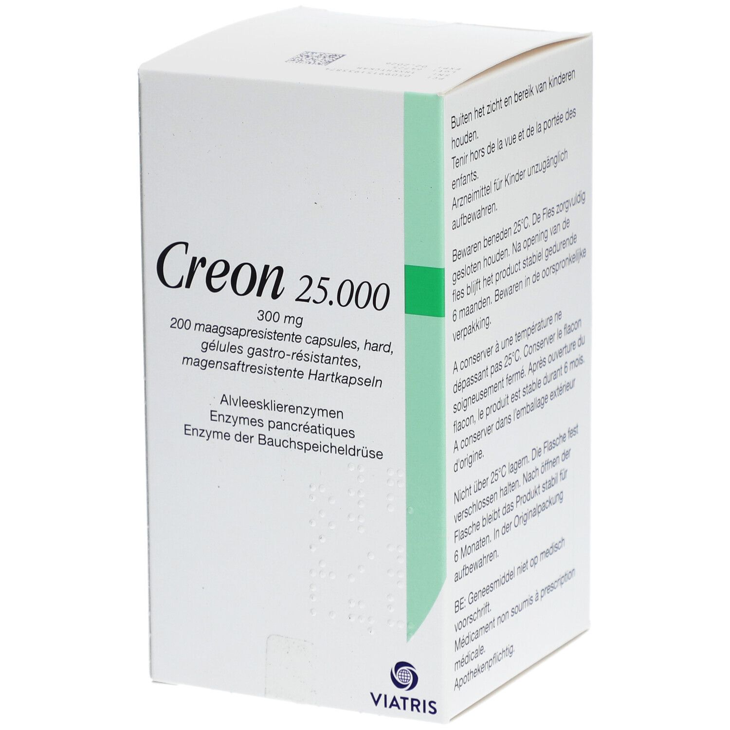 Creon 25.000 300 mg 200 St - Farmaline