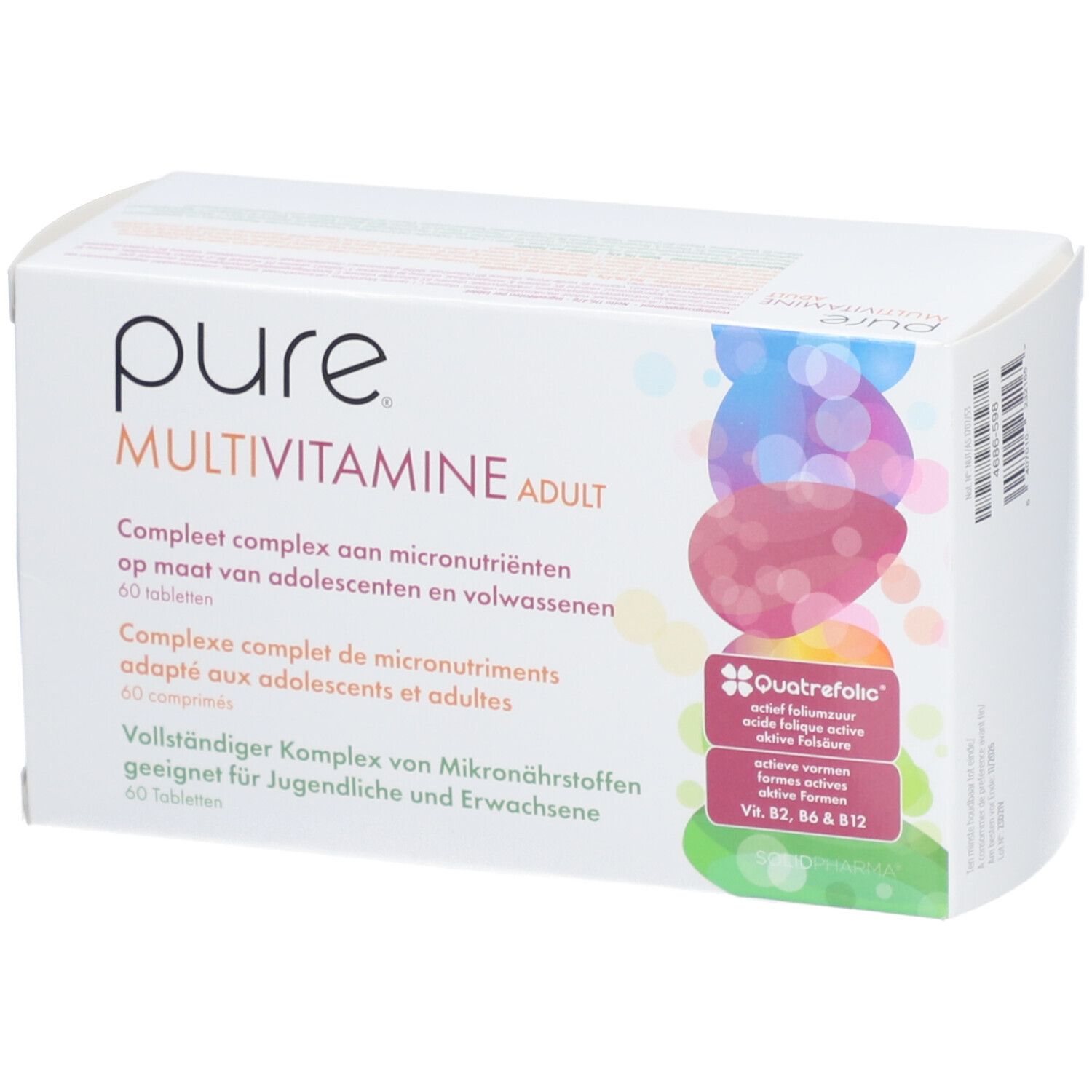 Pure® Multivitamine Adult 60 St - farmaline.be