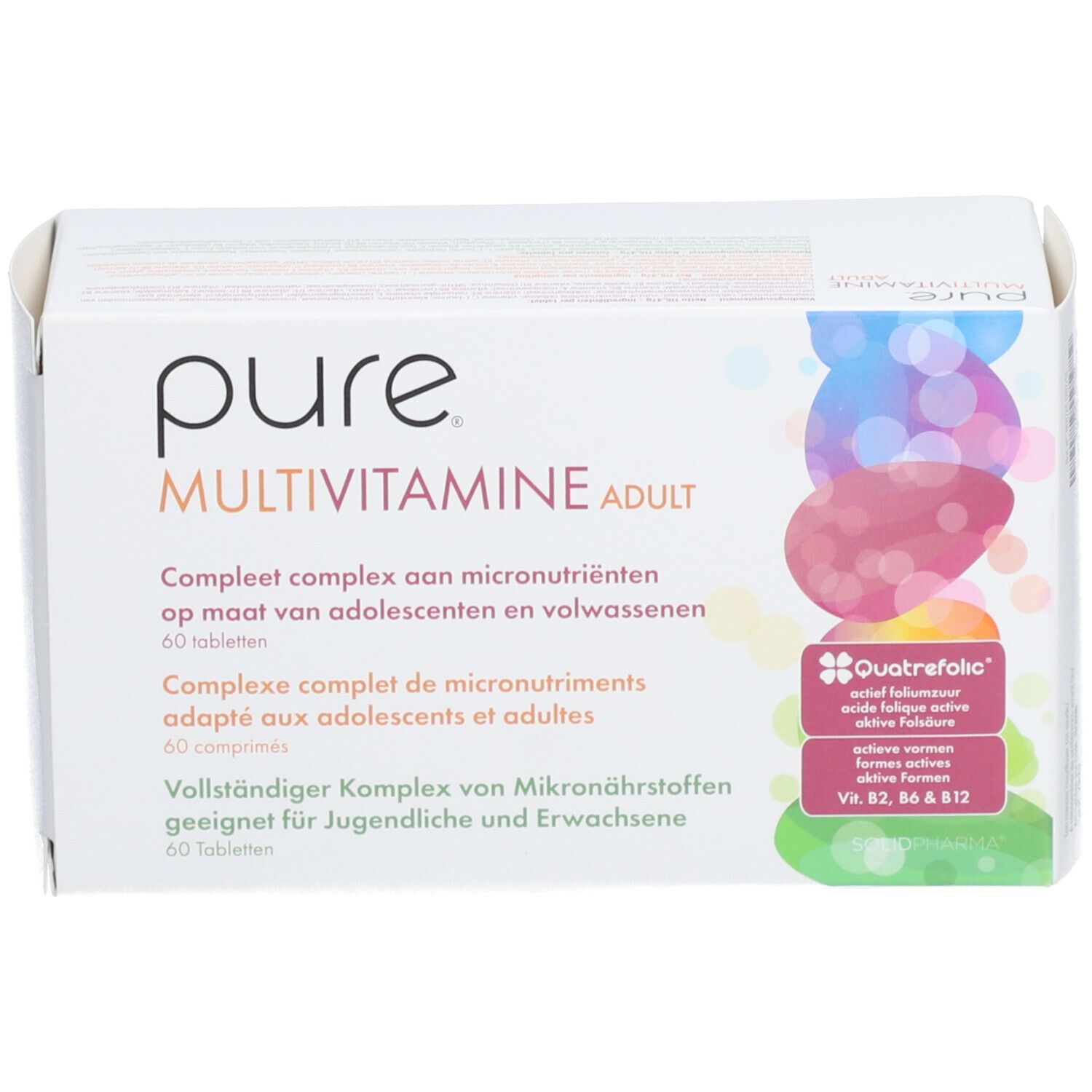 Pure® Multivitamine Adult 60 St - farmaline.be