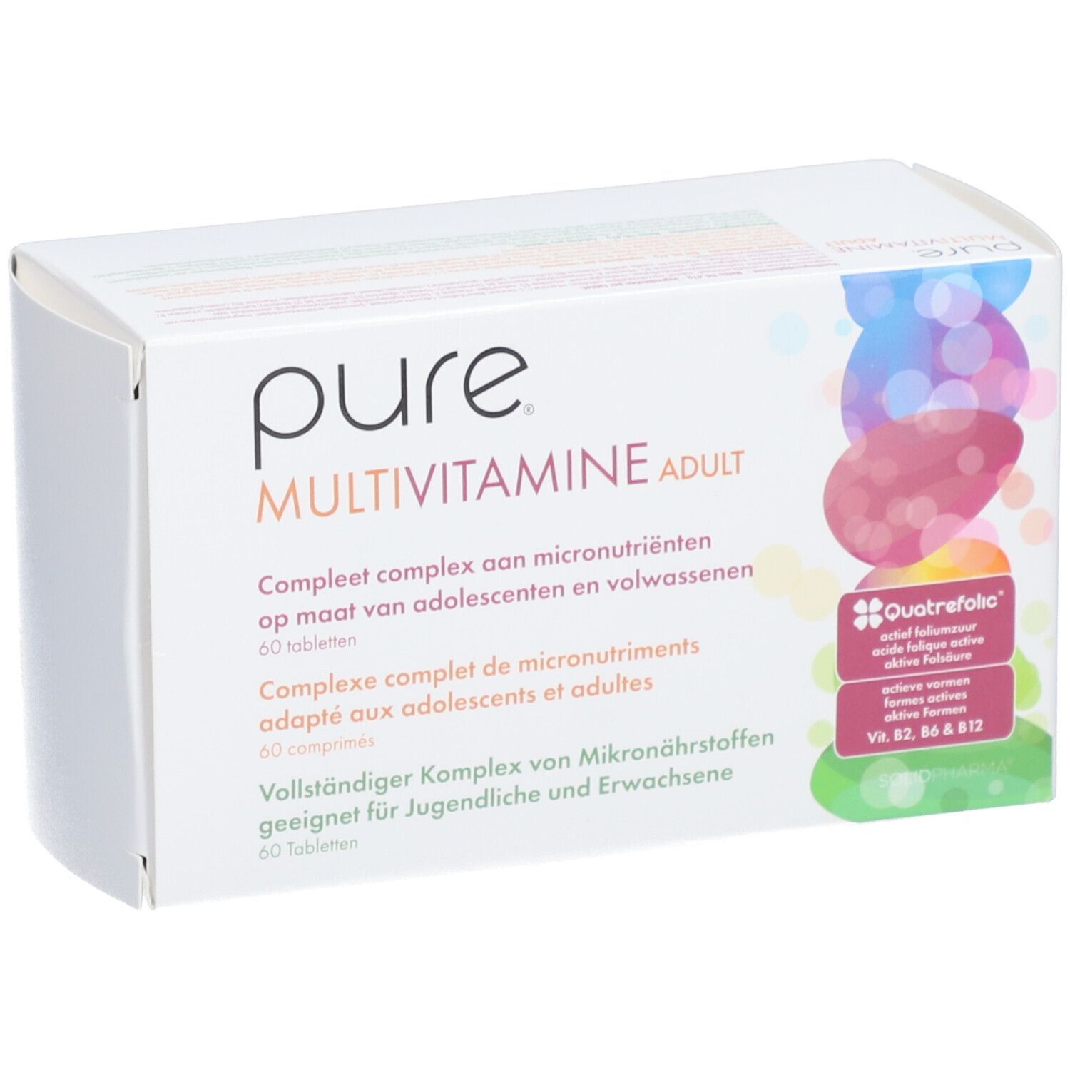 Pure® Multivitamine Adult 60 St - farmaline.be