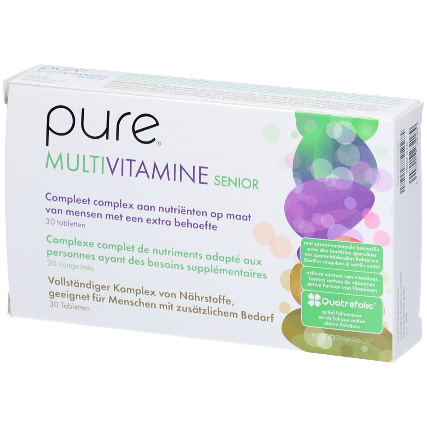 Pure® Multivitamine Senior 30 St - farmaline.be